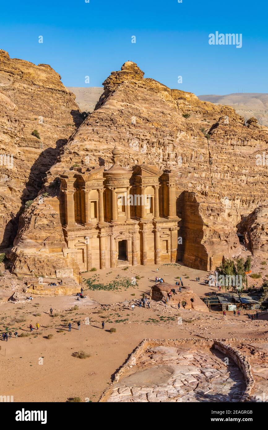 Monastery tomb in Petra, Jordan Stock Photo - Alamy