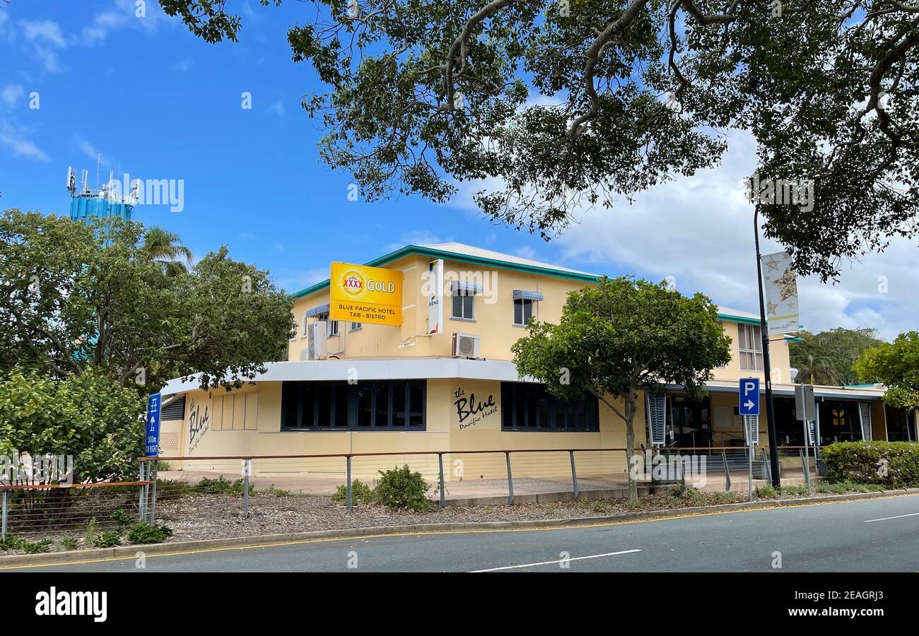View of the renovated Blue Pacific Hotel in Woorim, Bribie Island ...