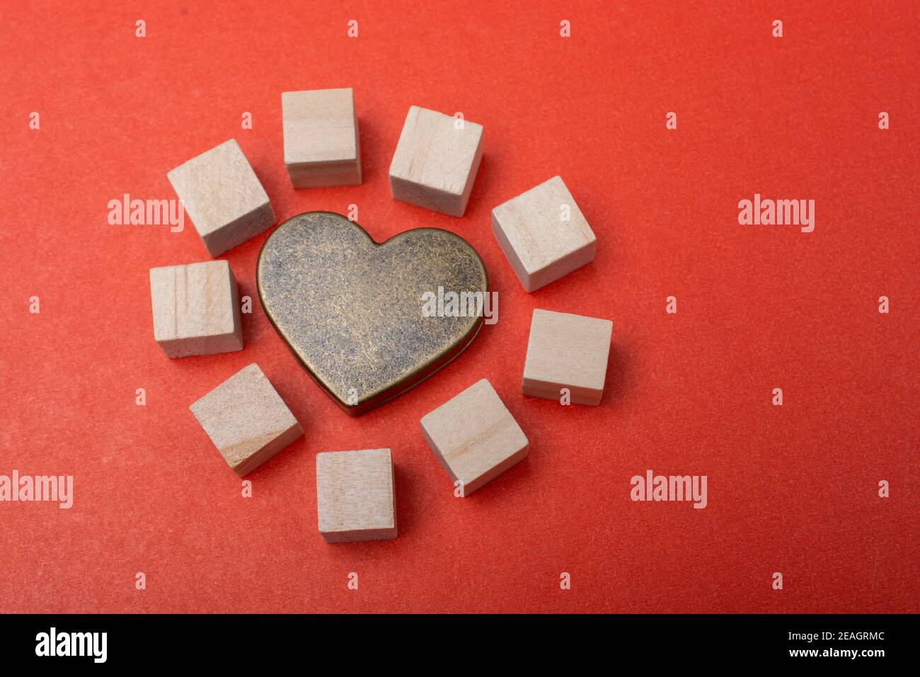 Heart shaped object in view as love conception Stock Photo - Alamy