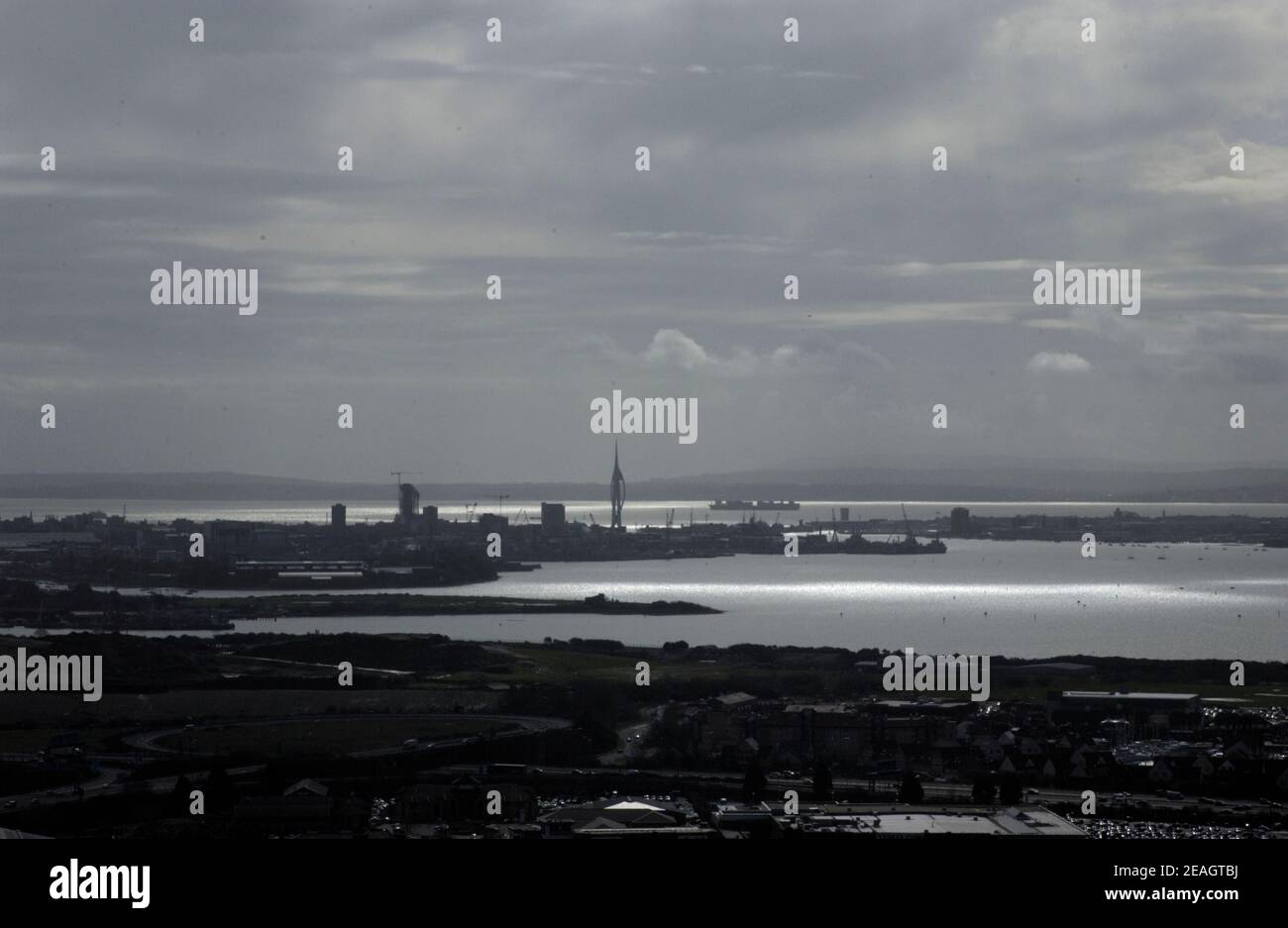 Portsdown hill view hi-res stock photography and images - Alamy