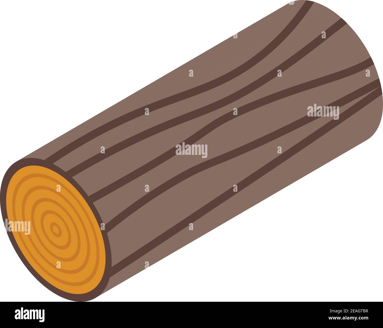 Wood log icon. Isometric of wood log vector icon for web design ...