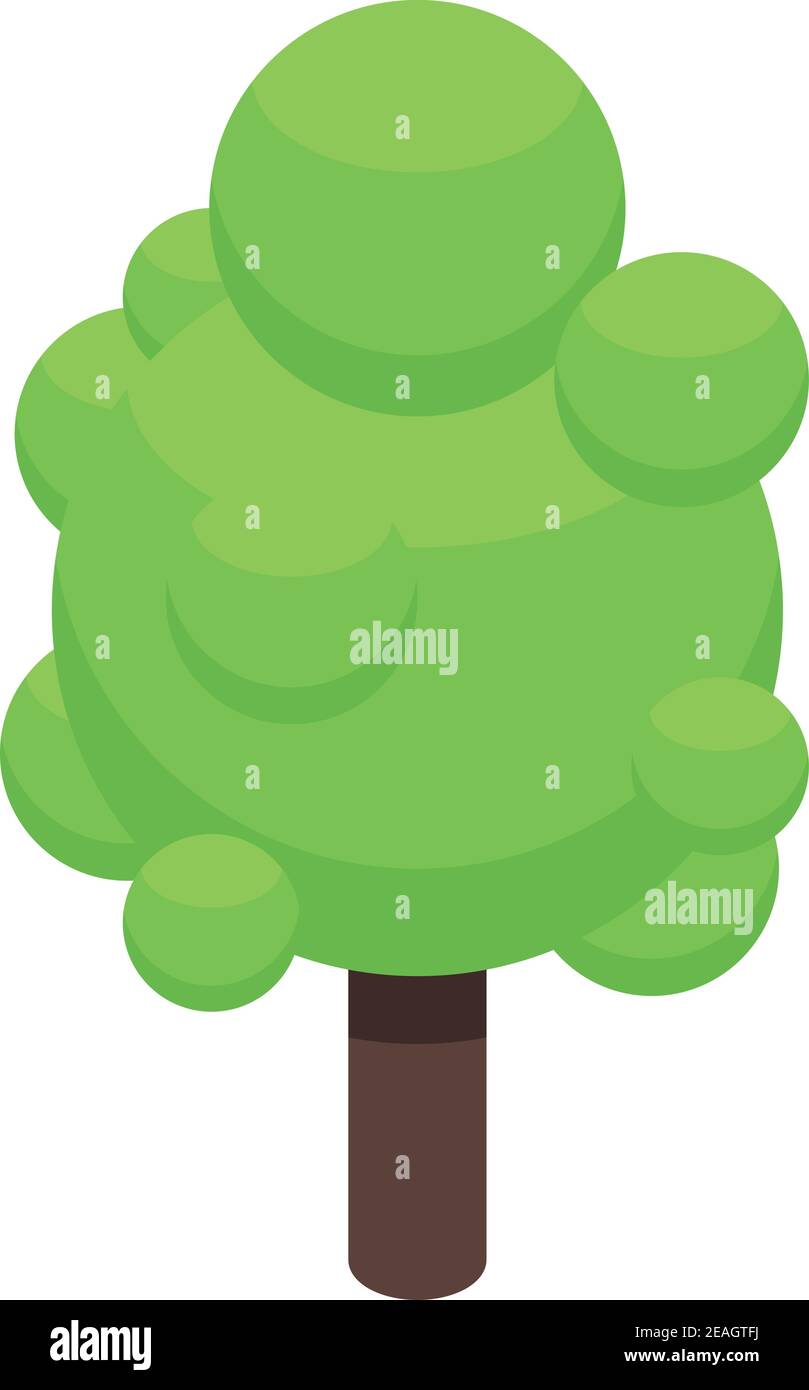 Natural tree icon. Isometric of natural tree vector icon for web design ...