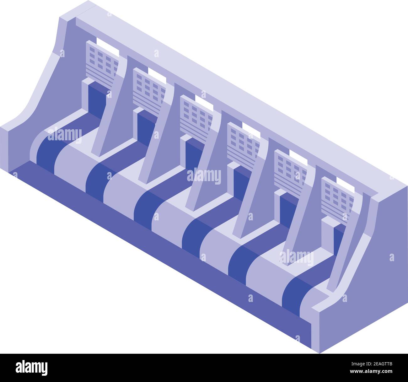 Hydro power dam icon. Isometric of hydro power dam vector icon for web ...