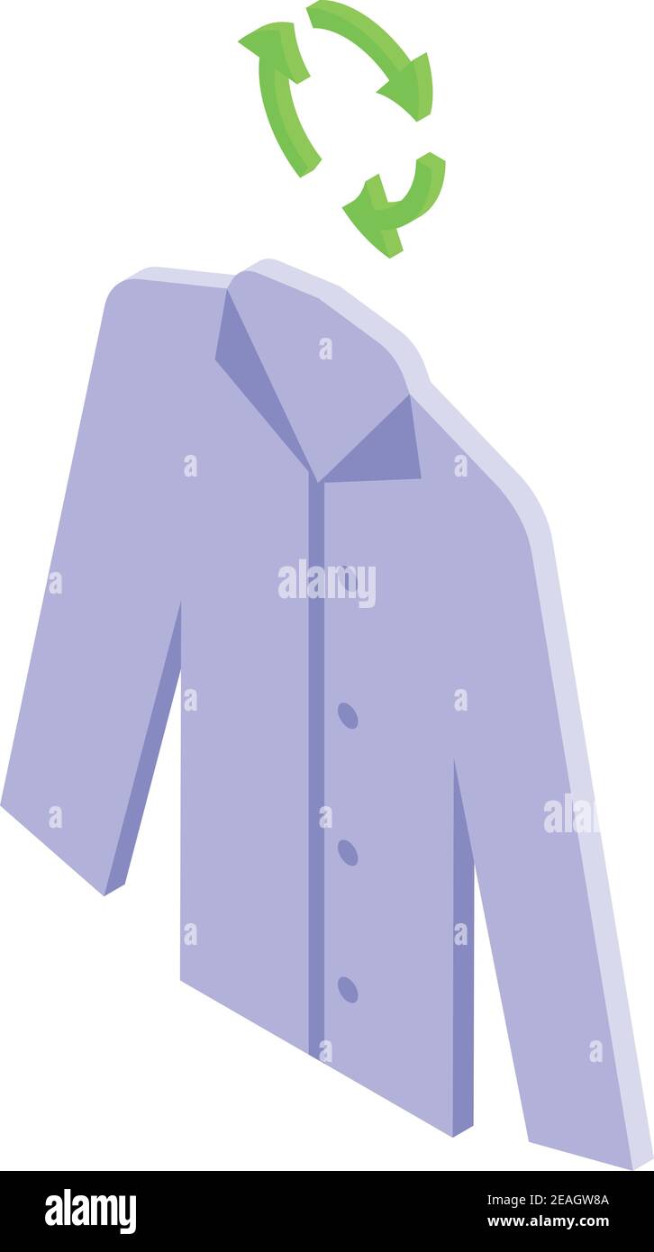 Recycle textile icon. Isometric of recycle textile vector icon for web ...