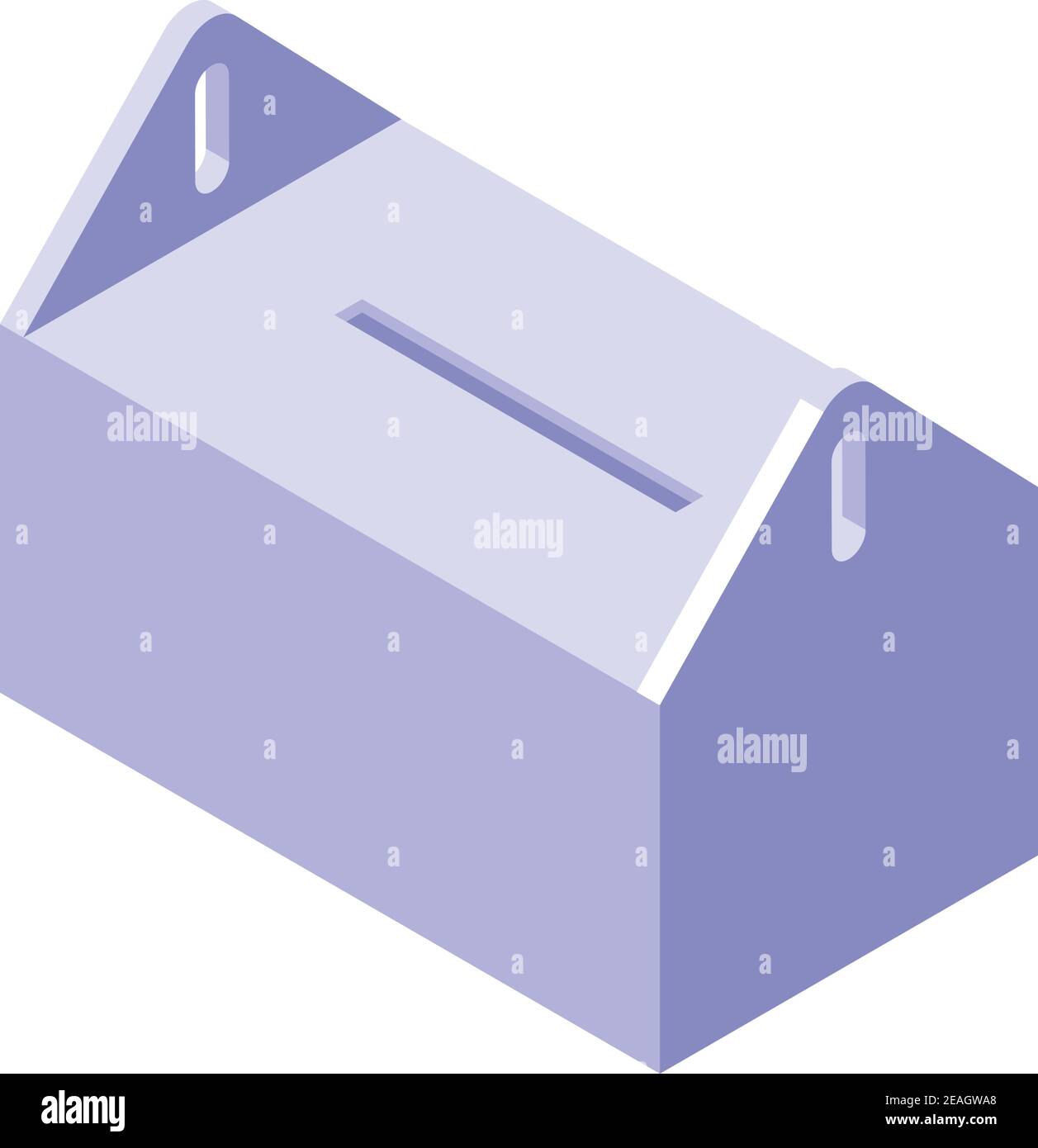 Eco box icon. Isometric of eco box vector icon for web design isolated ...