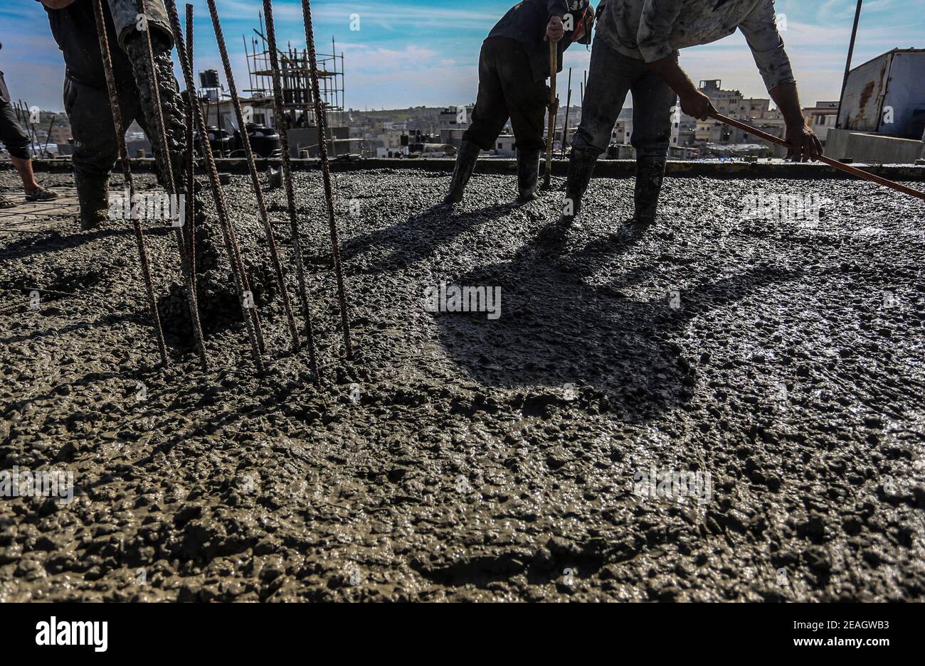 Gaza City, The Gaza Strip, Palestine. 9th Feb, 2021. Palestinian ...