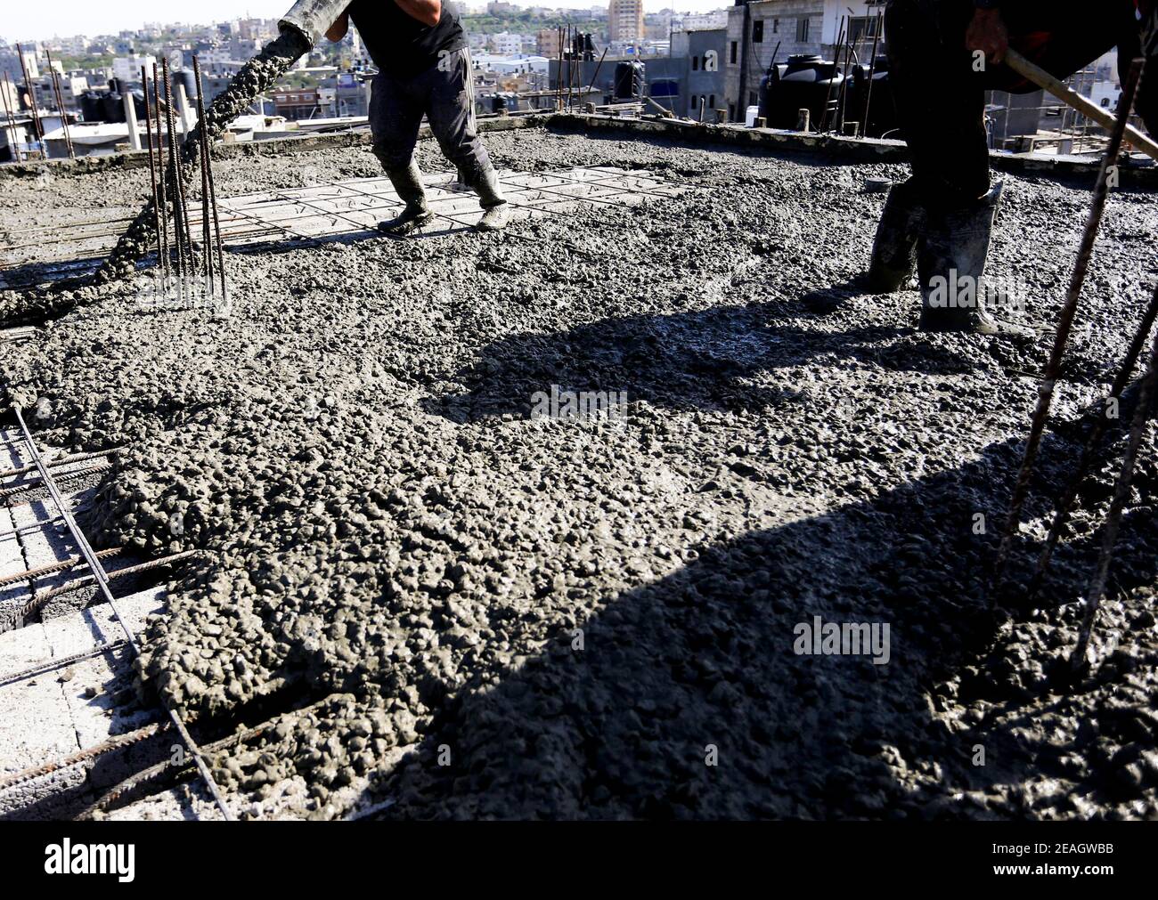 Gaza City, The Gaza Strip, Palestine. 9th Feb, 2021. Palestinian ...