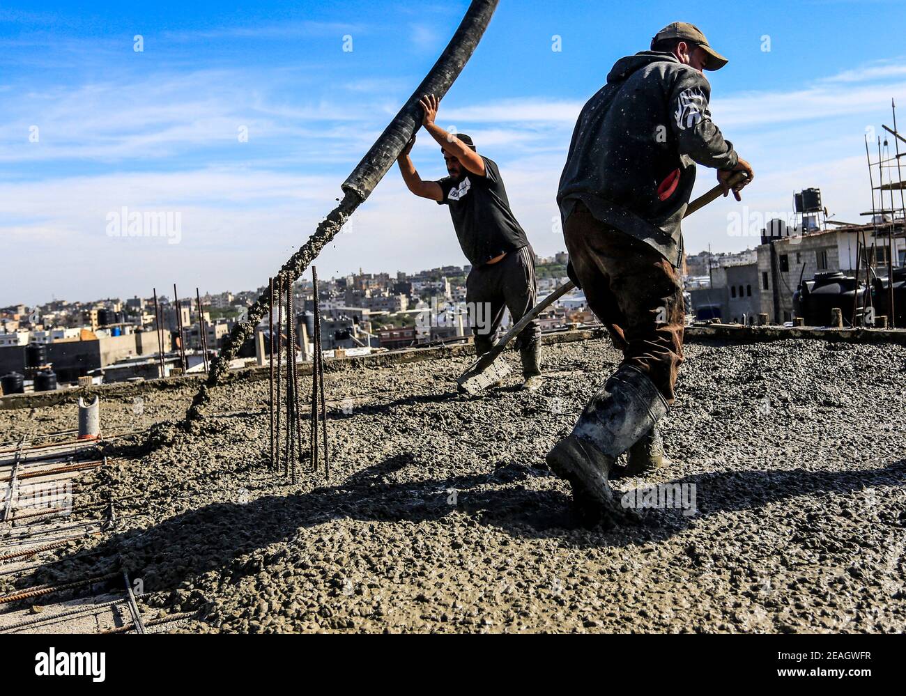 Gaza City, The Gaza Strip, Palestine. 9th Feb, 2021. Palestinian ...