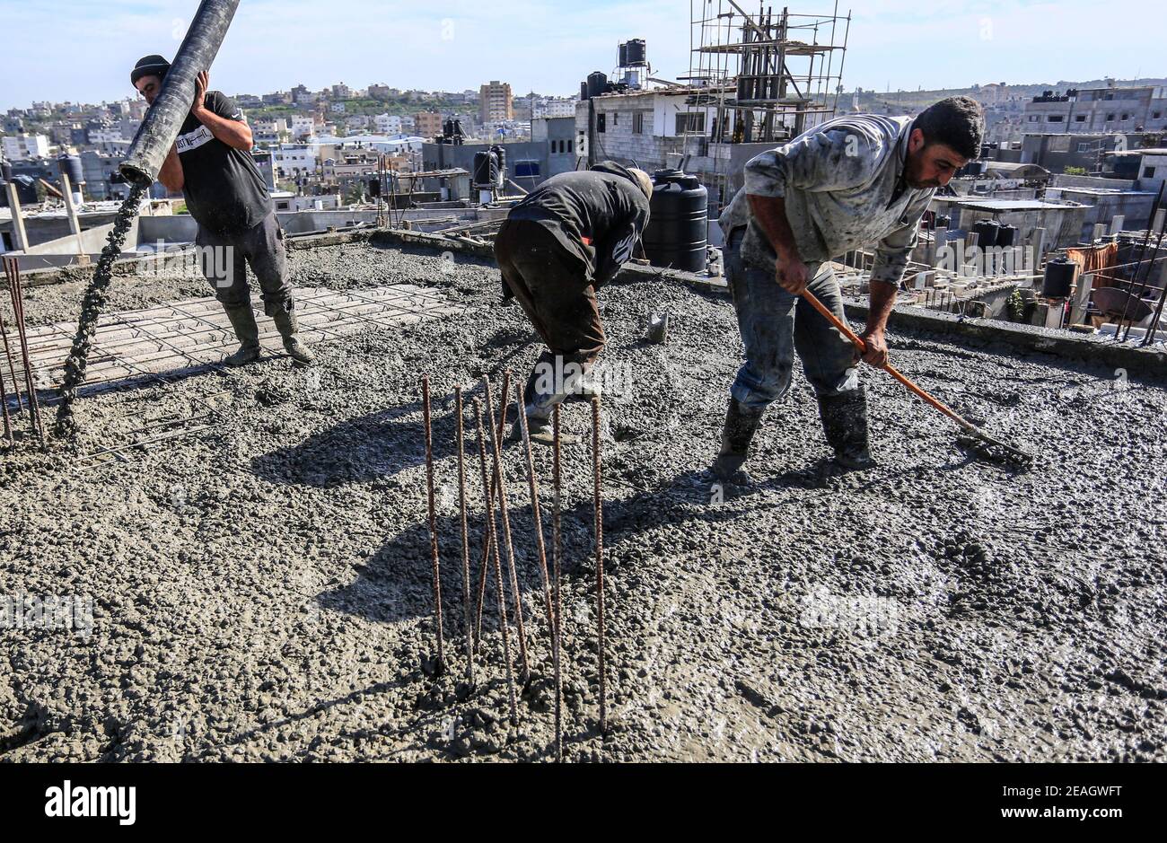 Gaza City, The Gaza Strip, Palestine. 9th Feb, 2021. Palestinian ...