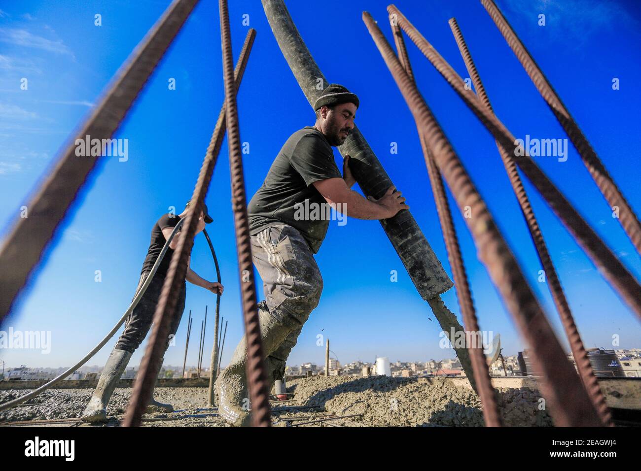 Gaza City, The Gaza Strip, Palestine. 9th Feb, 2021. Palestinian ...