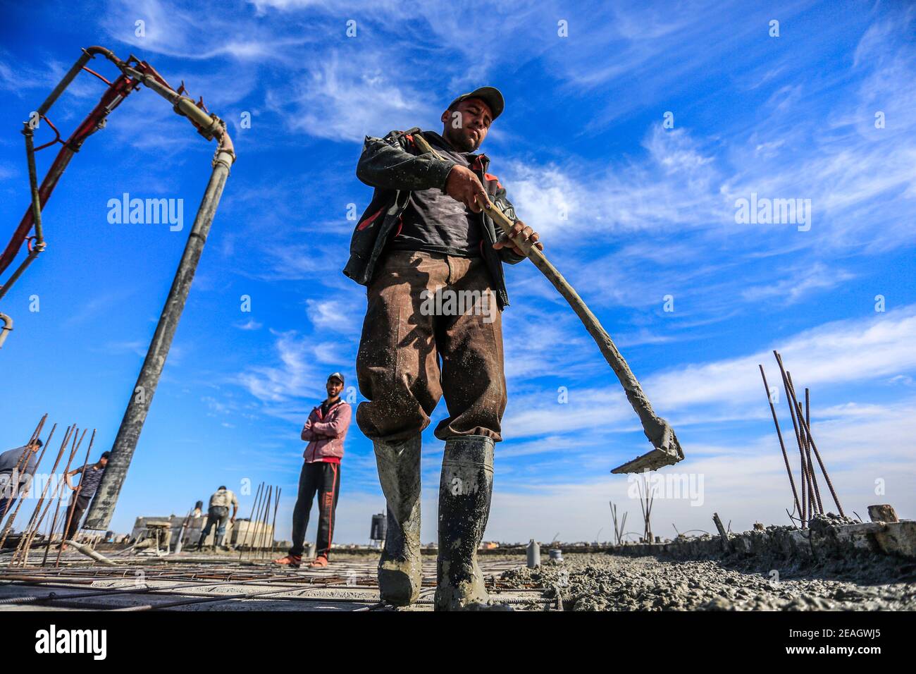 Gaza City, The Gaza Strip, Palestine. 9th Feb, 2021. Palestinian ...