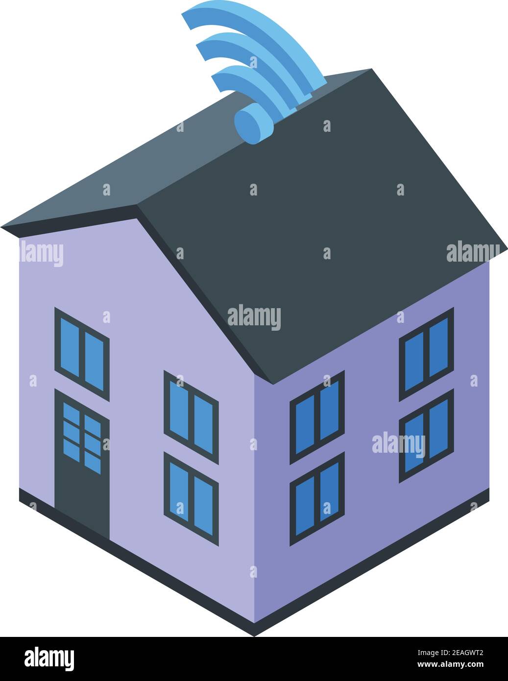 Smart house icon. Isometric of smart house vector icon for web design ...