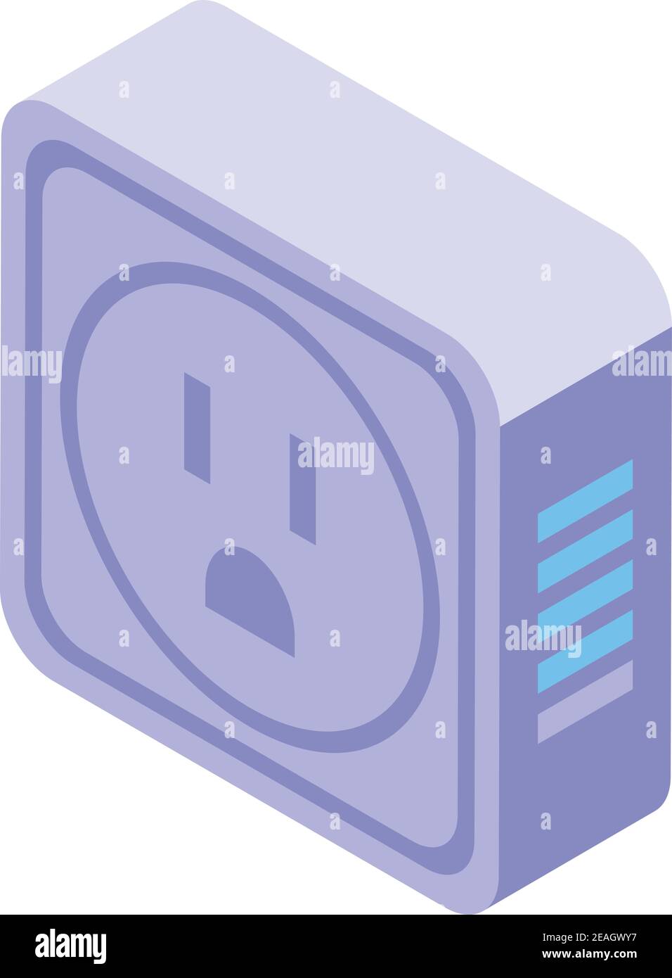 Smart plug icon. Isometric of smart plug vector icon for web design ...
