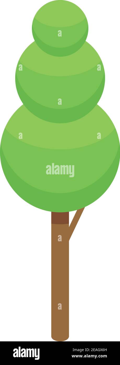 Alley tree icon. Isometric of alley tree vector icon for web design ...
