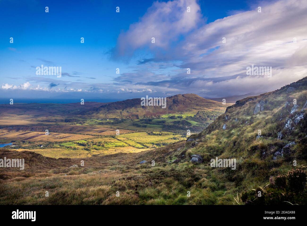 Scenic landscape from Connemara national park in Ireland Stock Photo ...