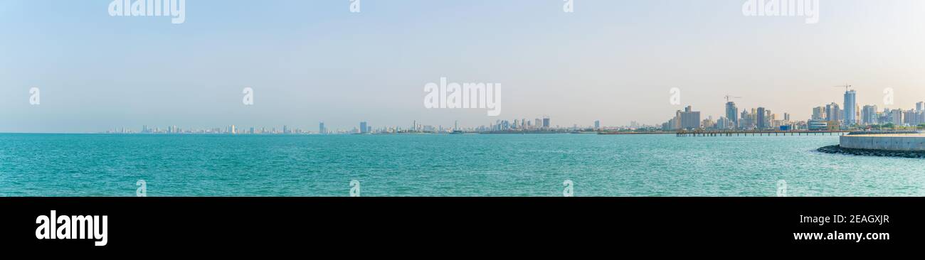 Kuwait city corniche view beach hi-res stock photography and images - Alamy