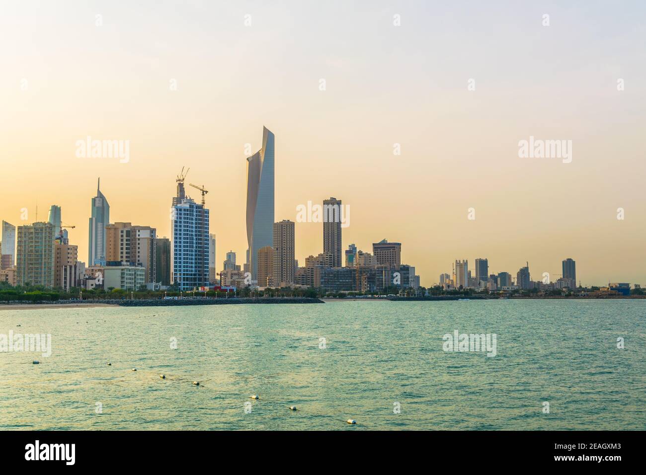 Kuwait city corniche view beach hi-res stock photography and images - Alamy