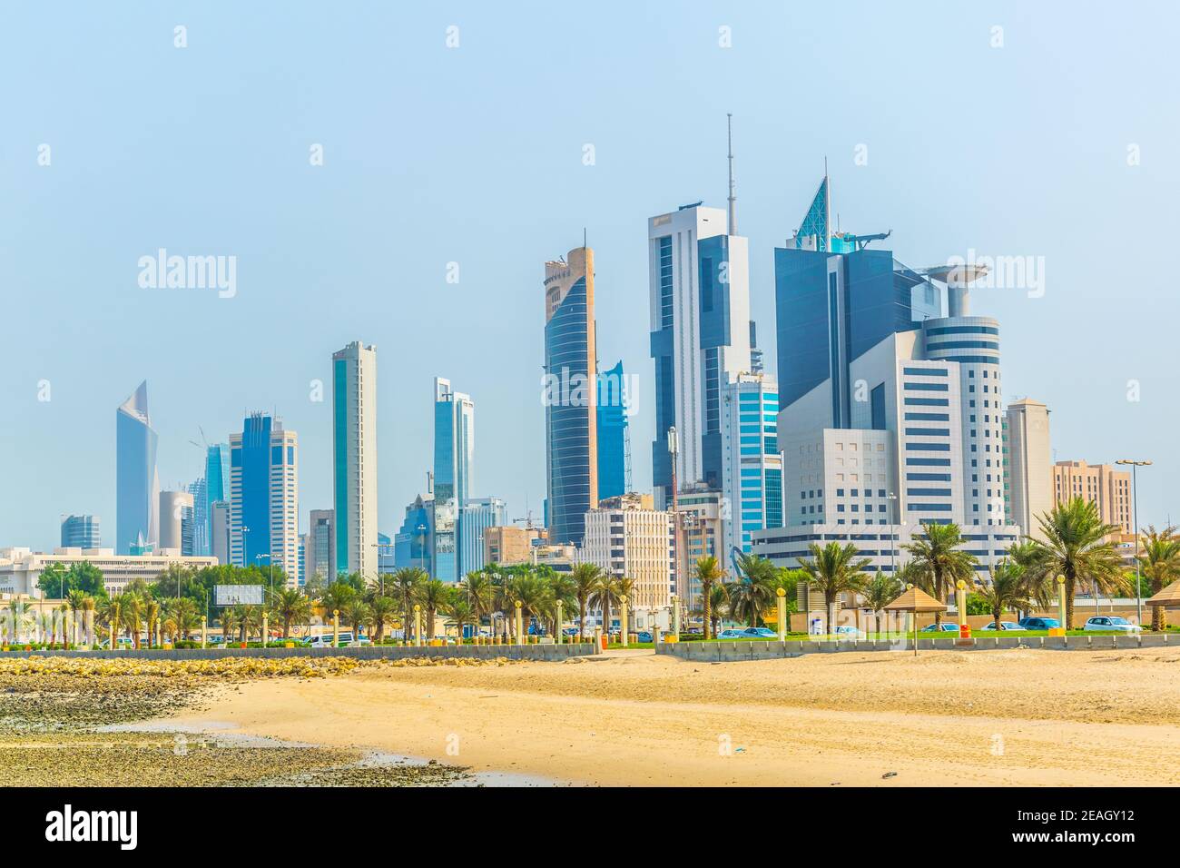 Skyline of Kuwait Stock Photo - Alamy