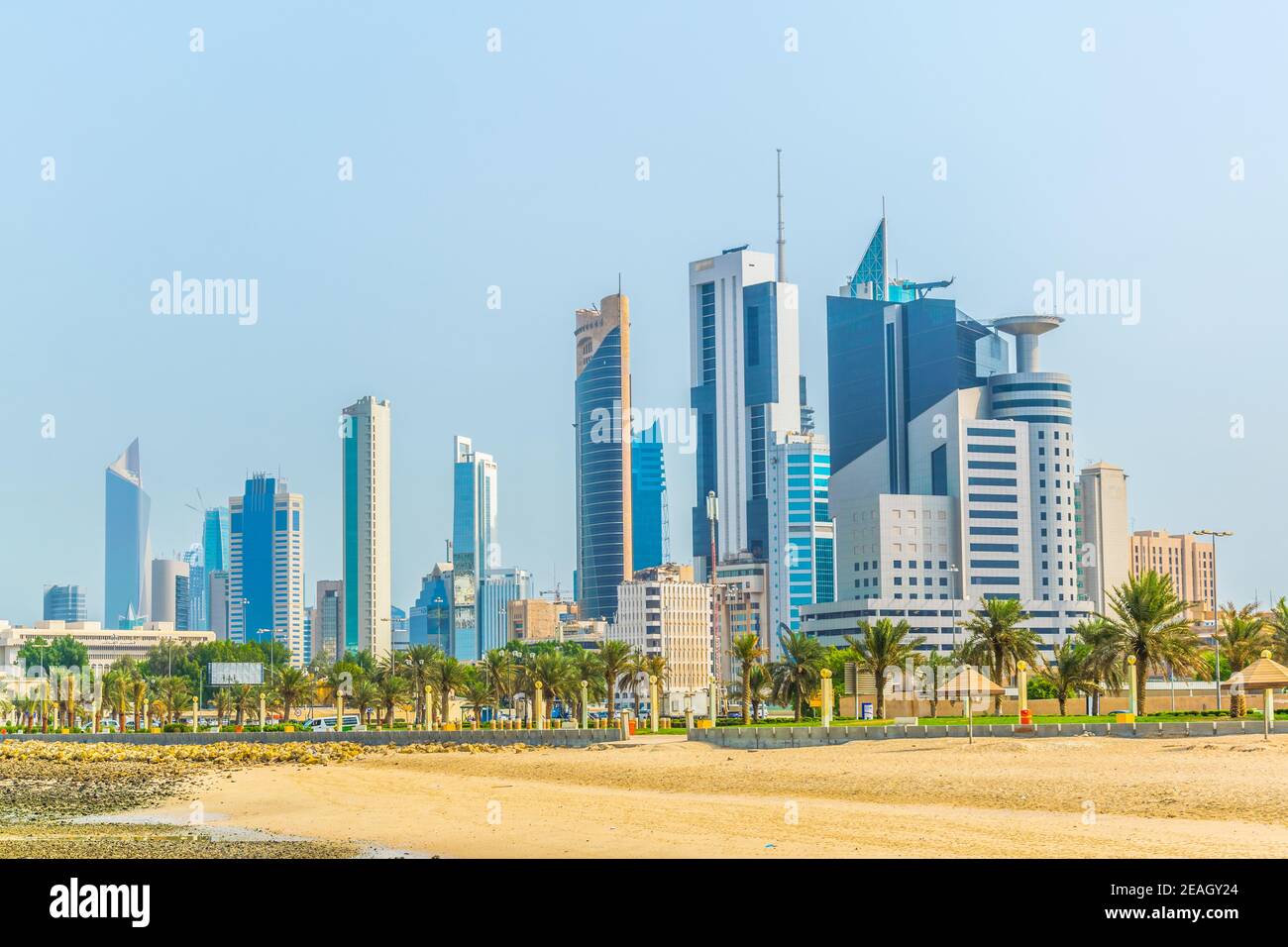 Skyline of Kuwait Stock Photo - Alamy
