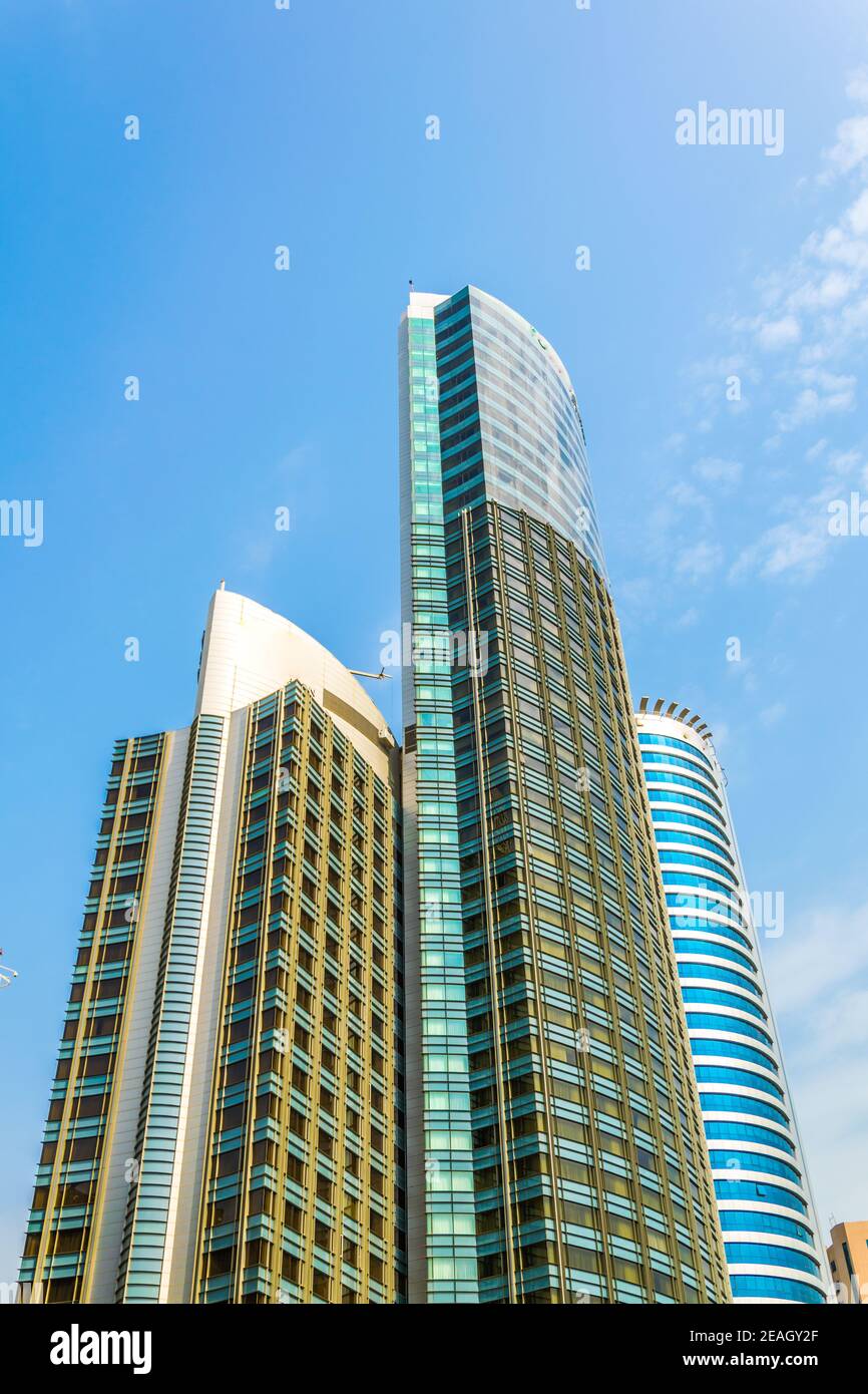 Detail of skyscrapers in Kuwait Stock Photo - Alamy