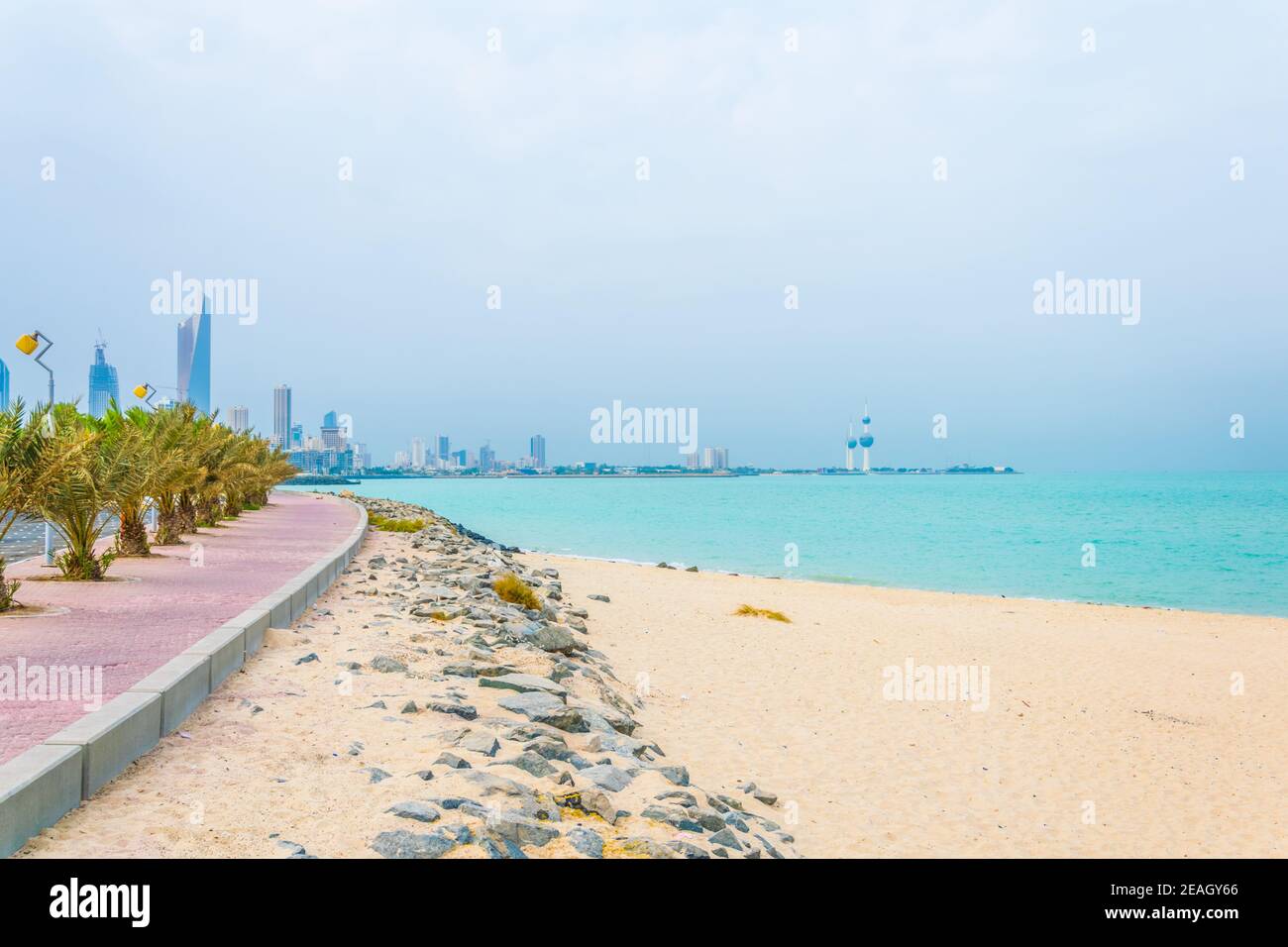 Kuwait city corniche view beach hi-res stock photography and images - Alamy