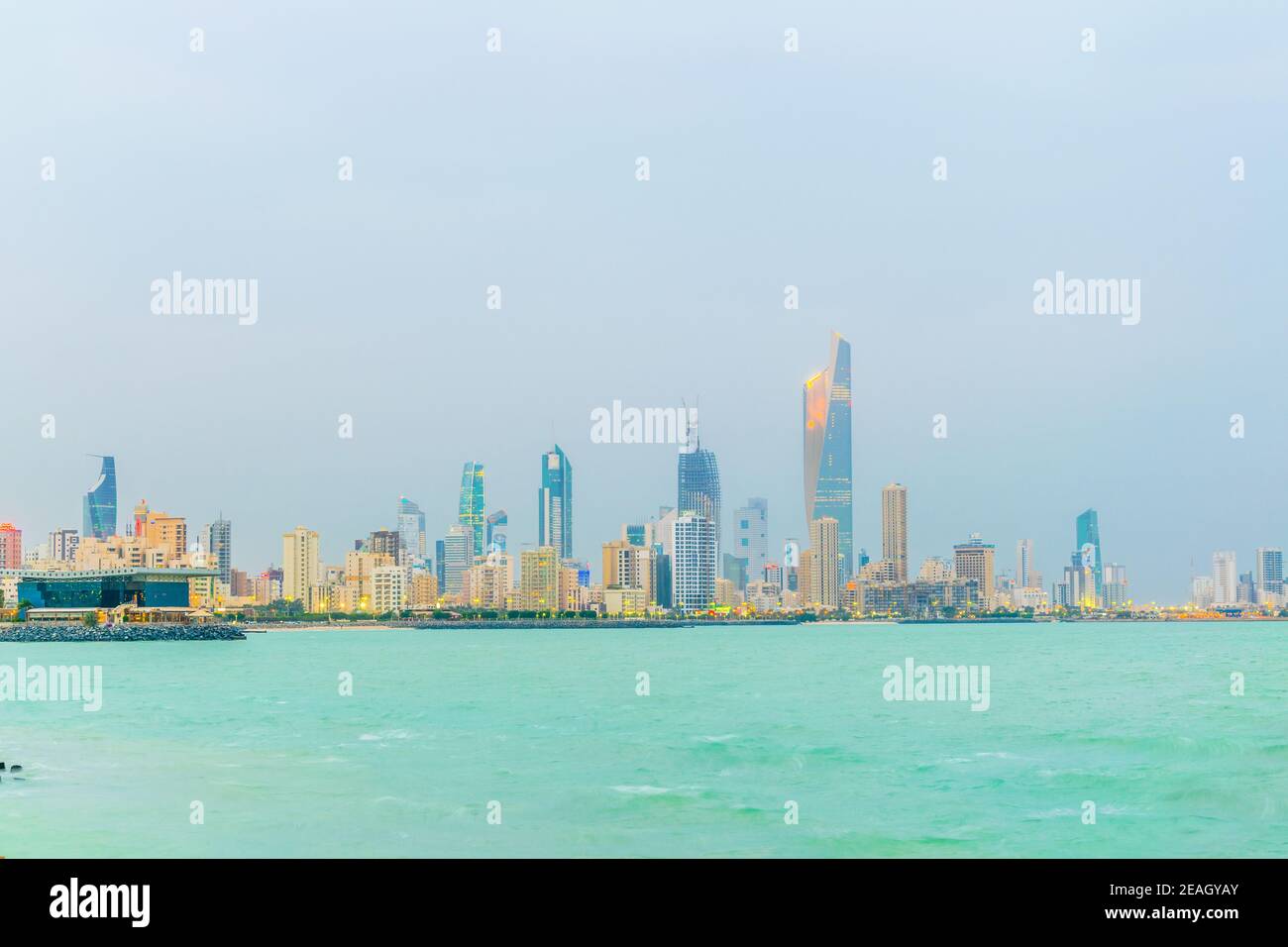Kuwait city sea and sunset hi-res stock photography and images - Alamy