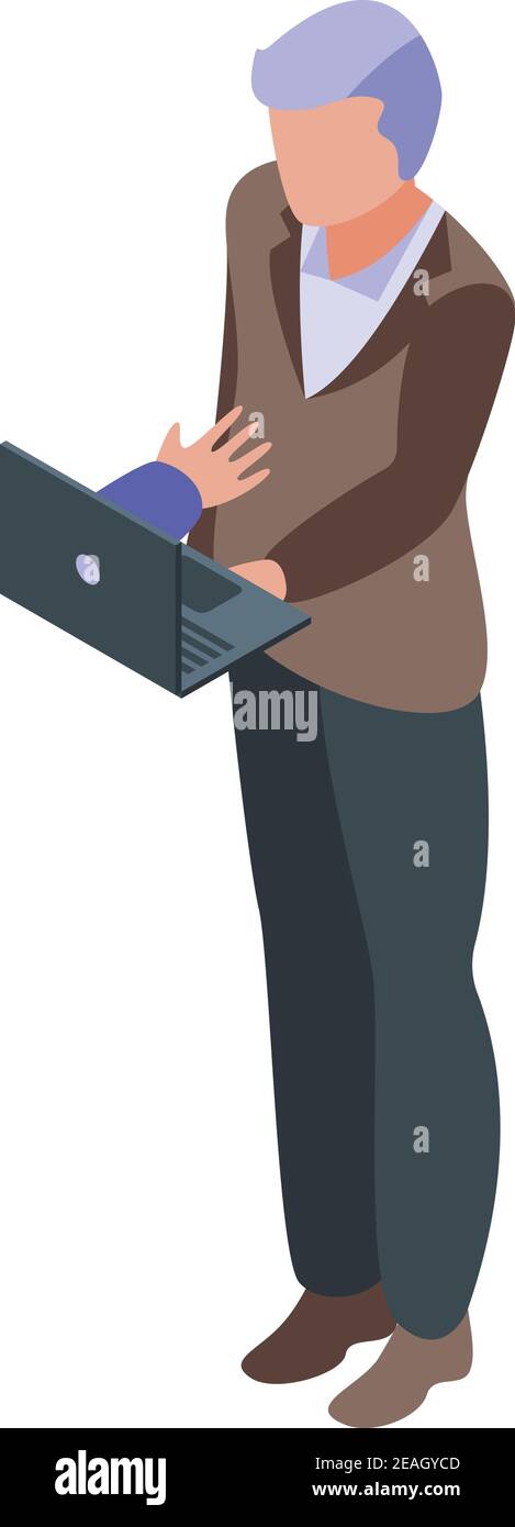 Agent work icon. Isometric of agent work vector icon for web design ...