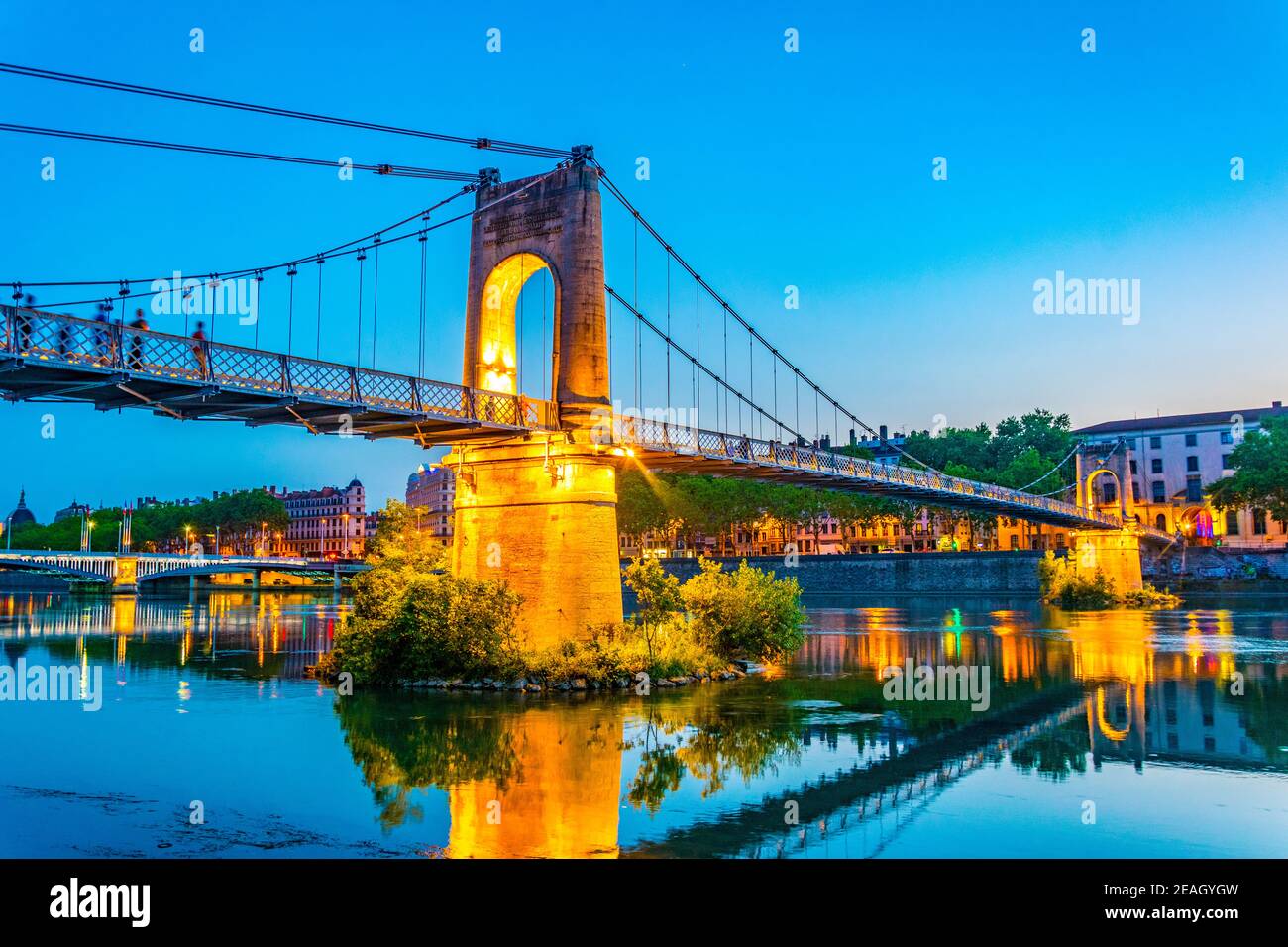 View illuminated passerelle du hi-res stock photography and images - Alamy
