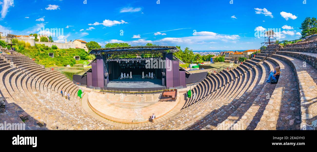 The roman amphitheatre in lyon hi-res stock photography and images - Alamy