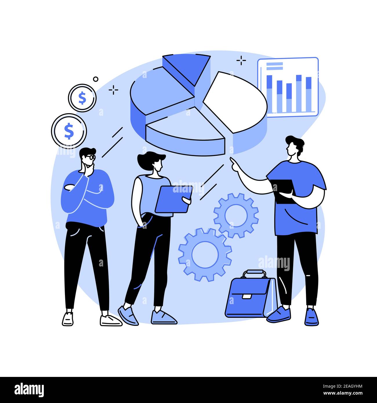 Consultative sales abstract concept vector illustration Stock Vector ...