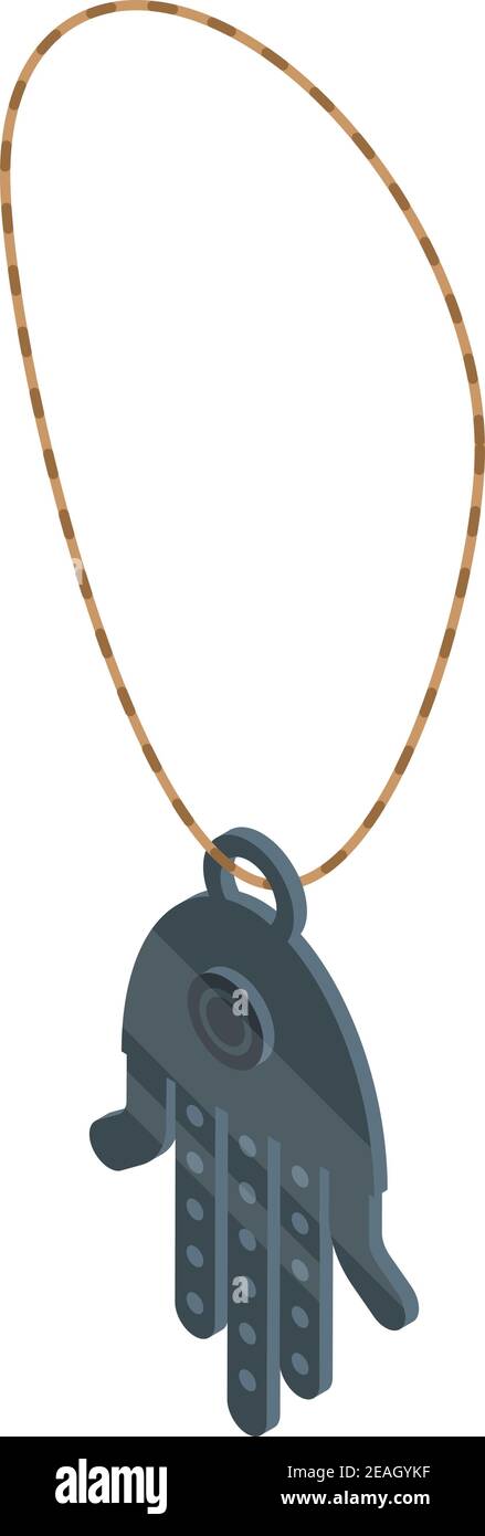 Lucky amulet icon. Isometric of lucky amulet vector icon for web design ...