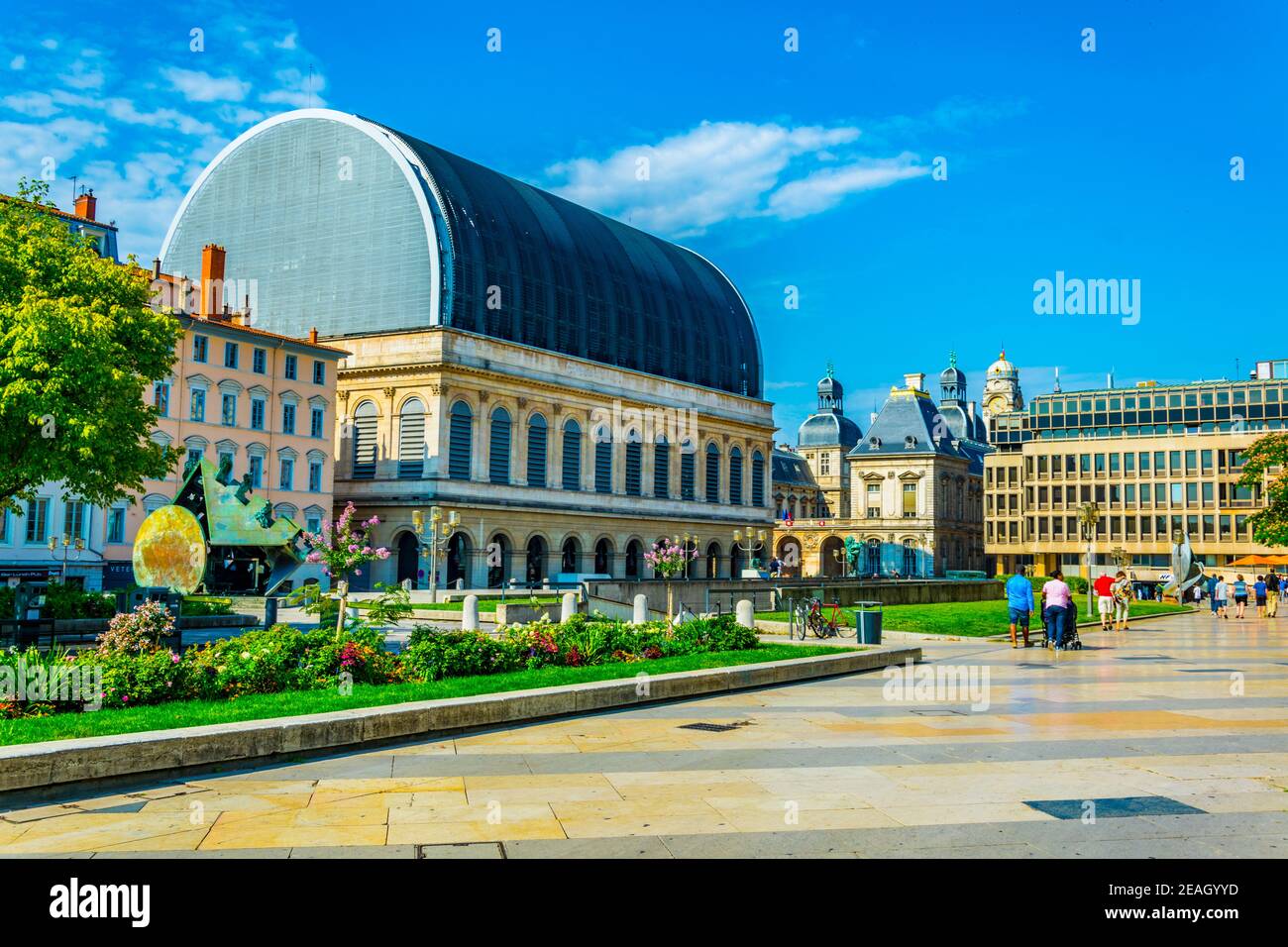 National opera and town hall in Lyon, France Stock Photo - Alamy