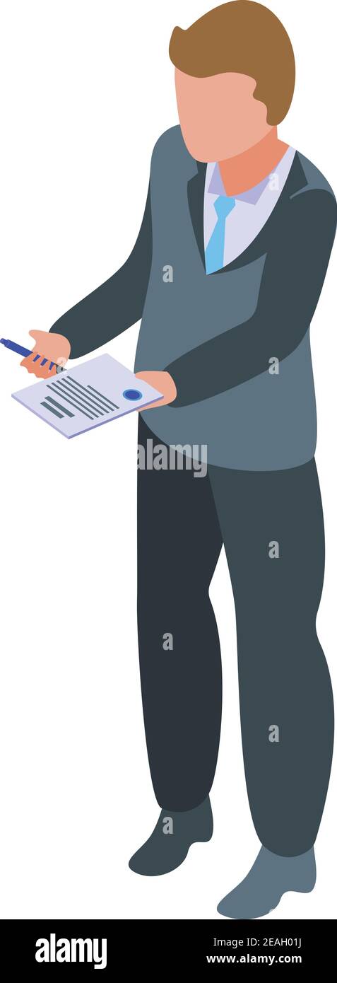 Agent man icon. Isometric of agent man vector icon for web design ...