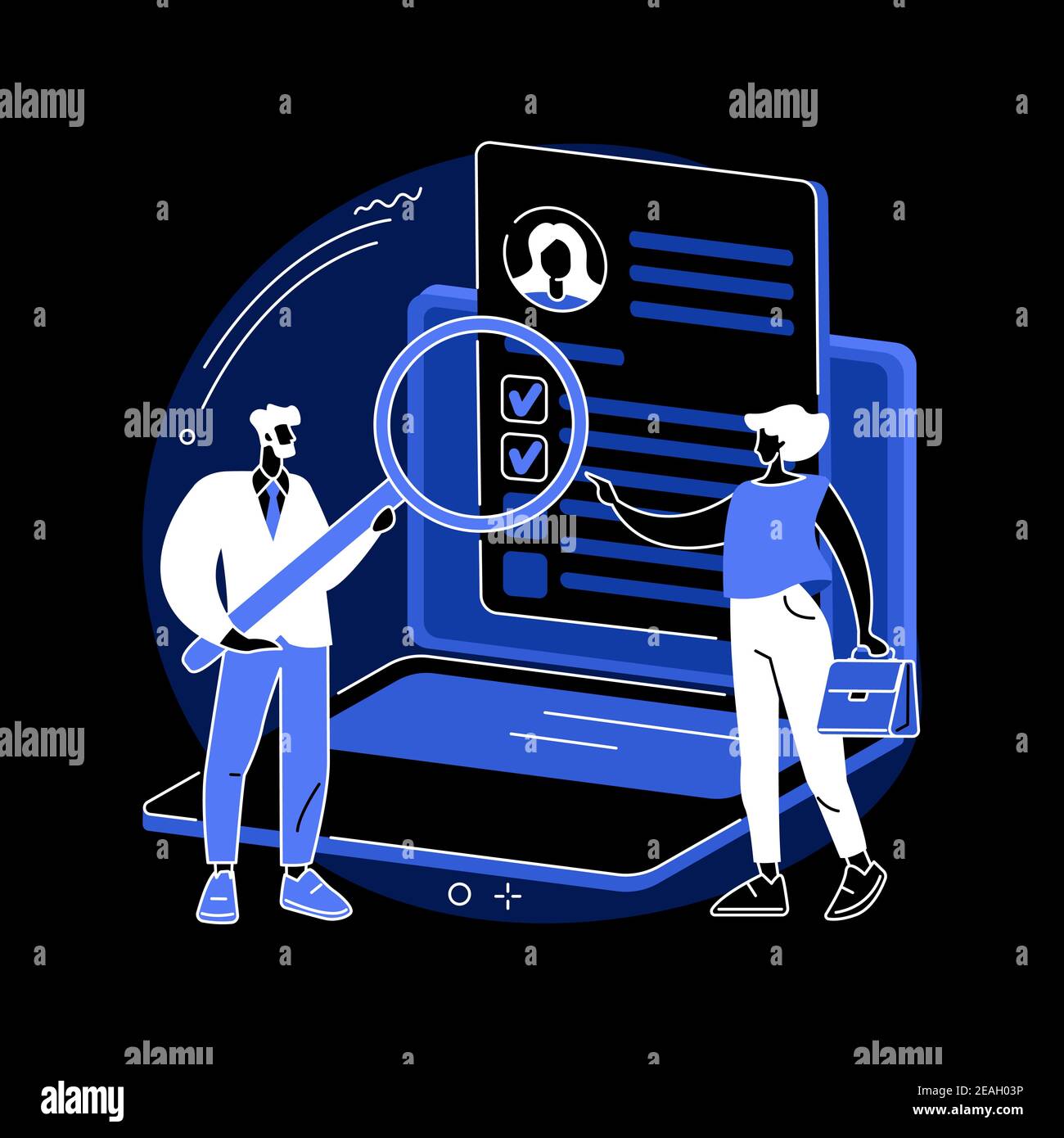 Specialist recruitment abstract concept vector illustration Stock ...