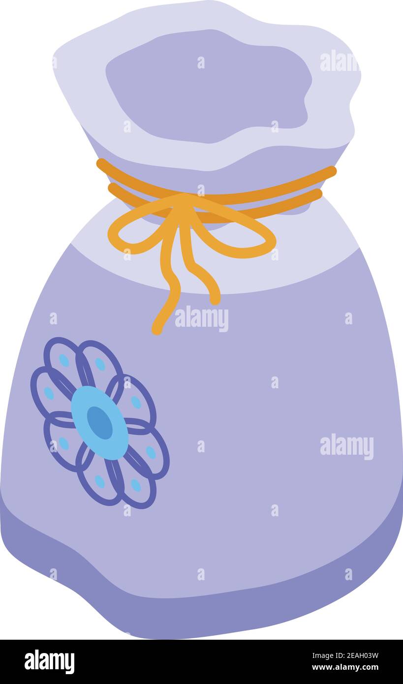 Fortune lucky bag icon. Isometric of fortune lucky bag vector icon for ...