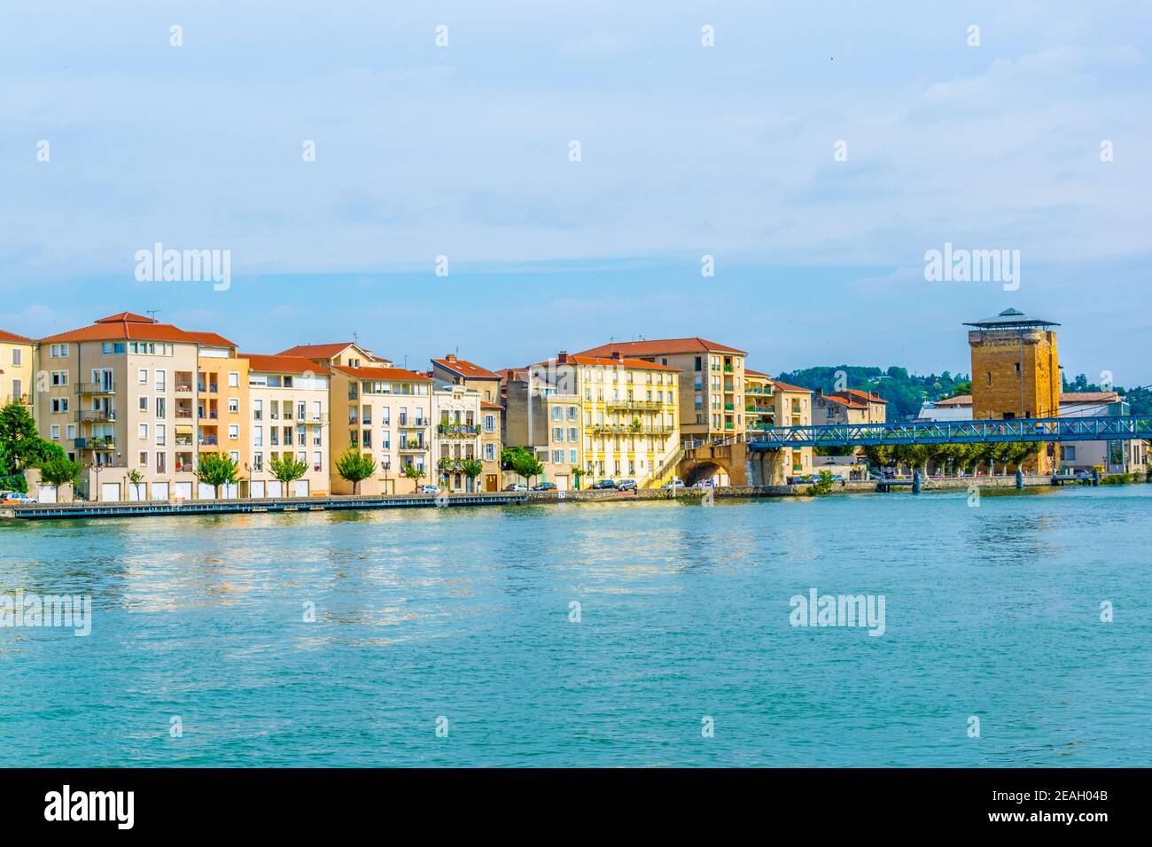 Riverside of Rhone river in Vienne, France Stock Photo - Alamy