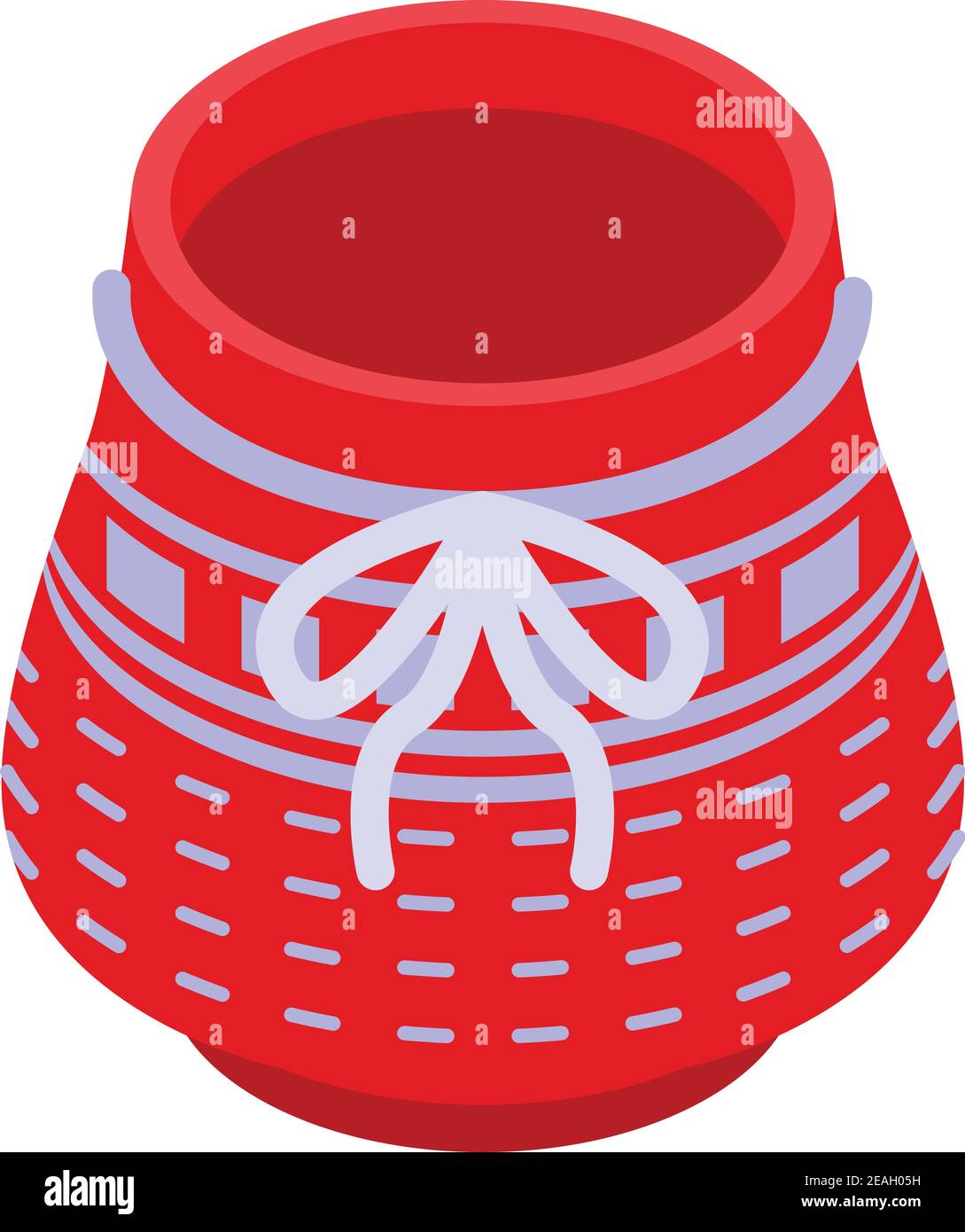 Happy lucky sack icon. Isometric of happy lucky sack vector icon for ...