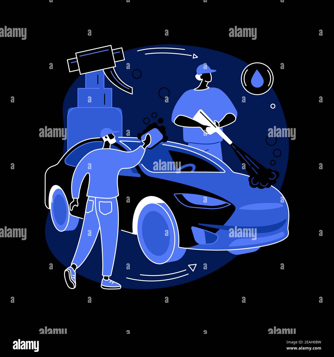 Car interior detailing Stock Vector Images - Alamy