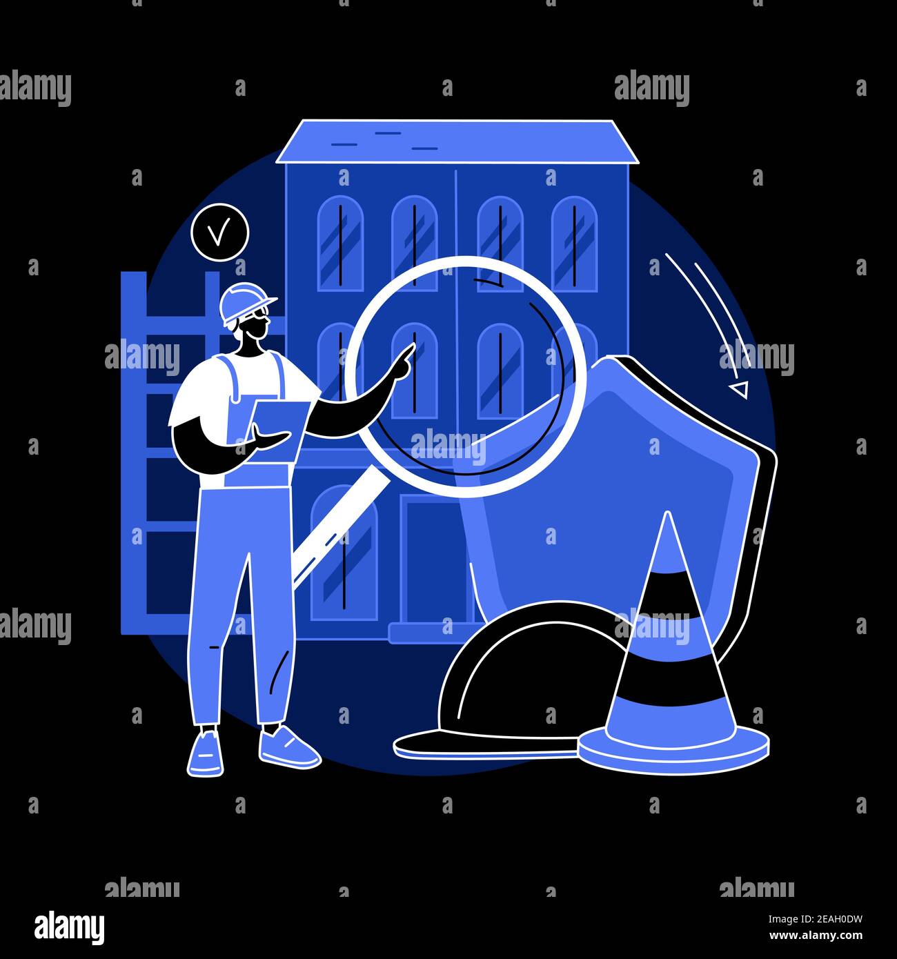 Building safety abstract concept vector illustration Stock Vector Image ...