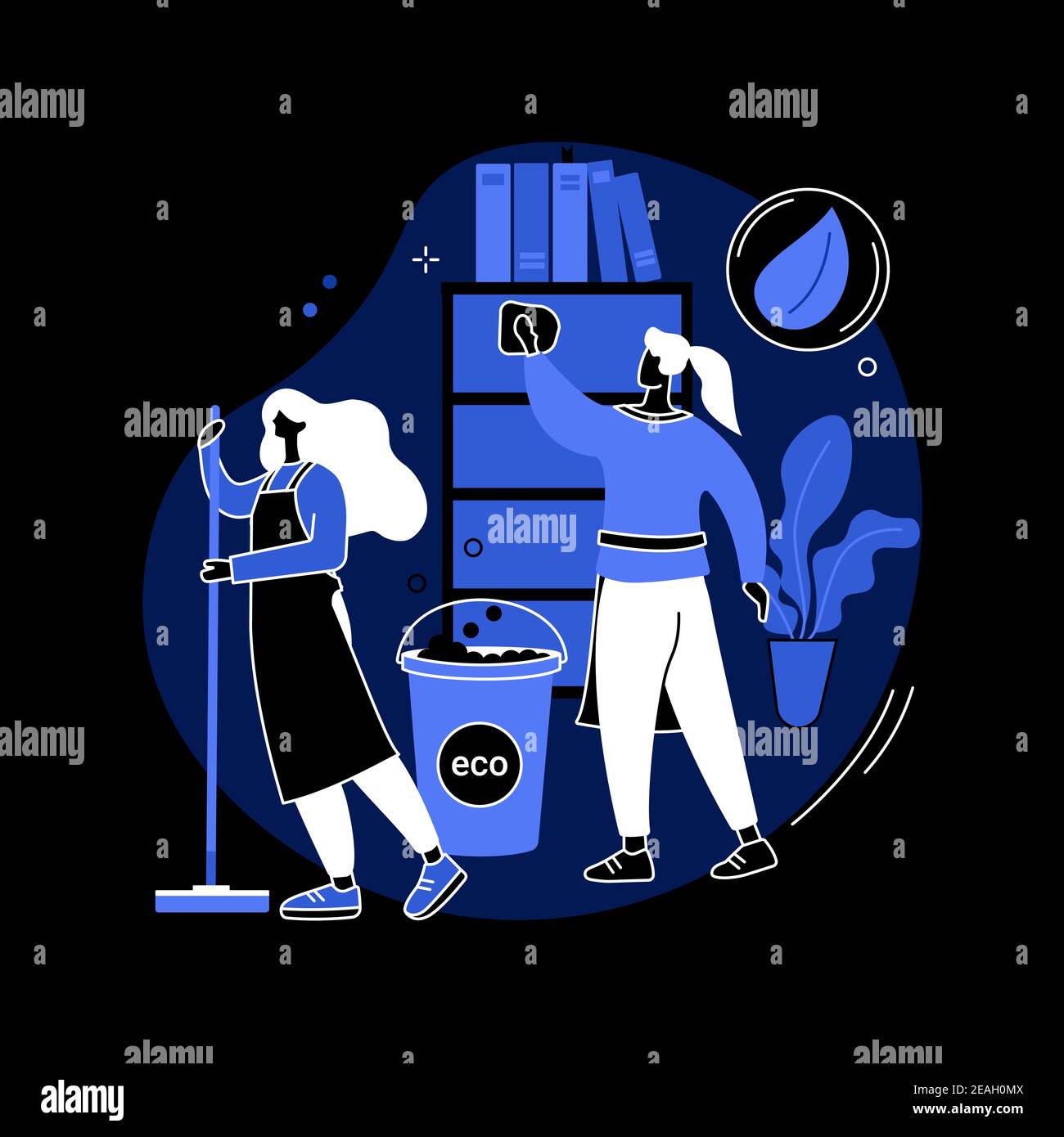 Green cleaning abstract concept vector illustration Stock Vector Image ...