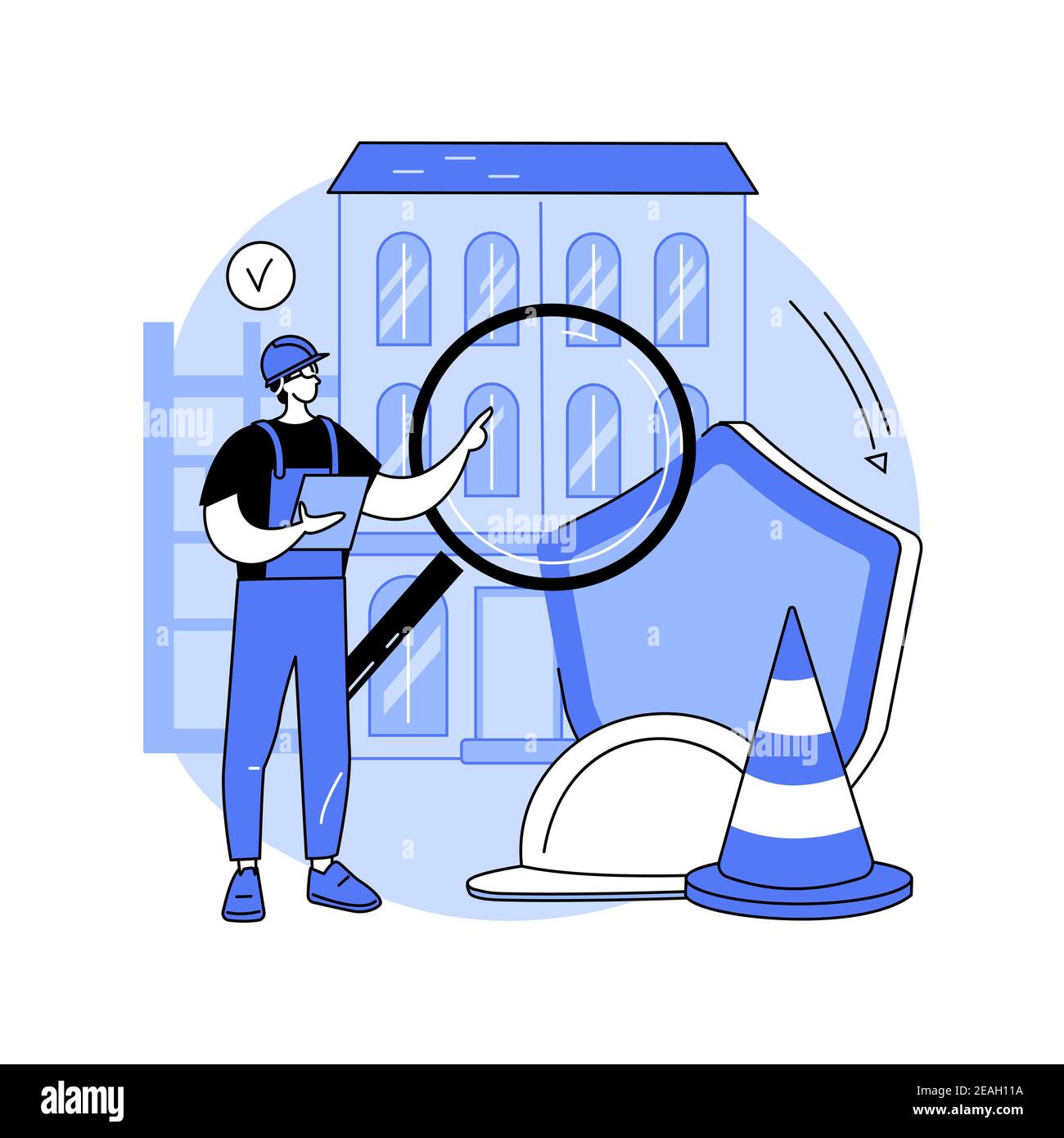 Building safety abstract concept vector illustration Stock Vector Image ...