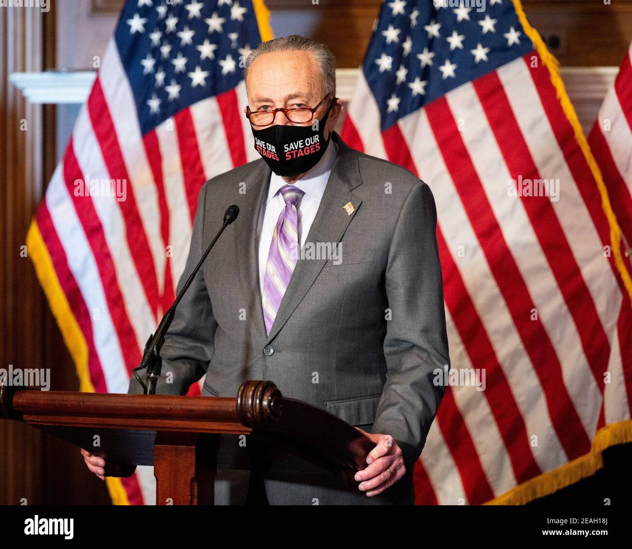February 9, 2021 - Washington, DC, United States: Senate Majority ...