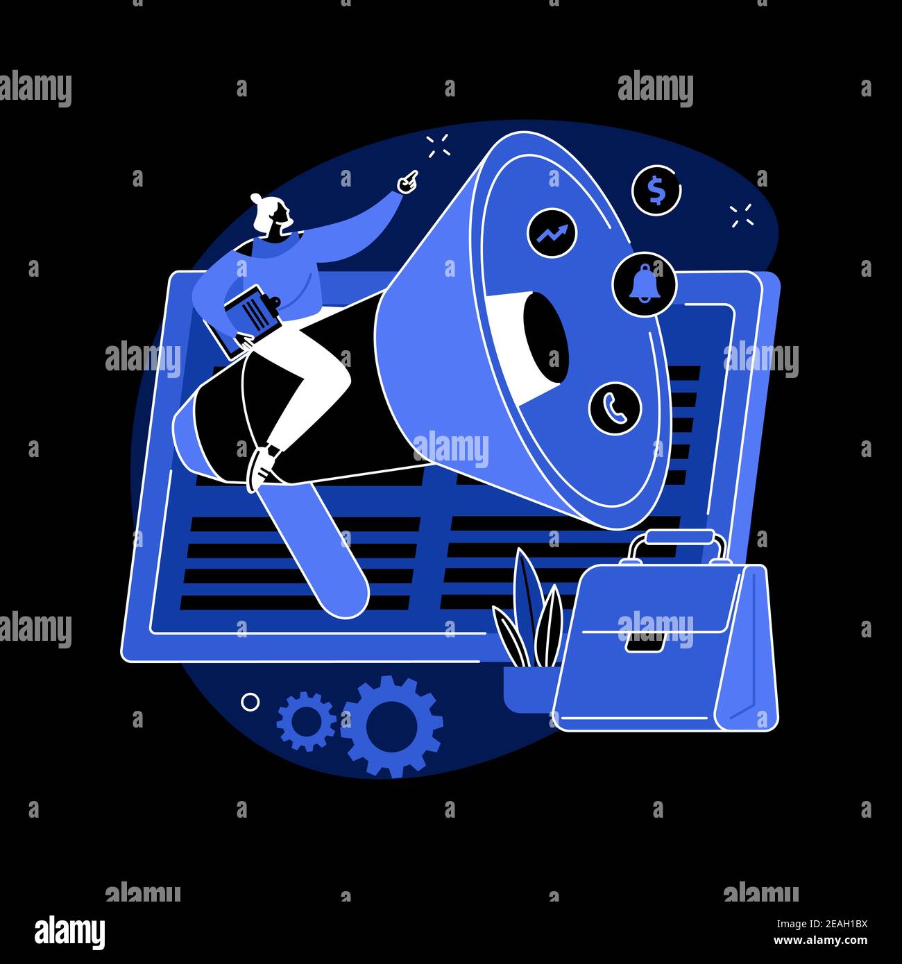 Job alert abstract concept vector illustration Stock Vector Image & Art ...