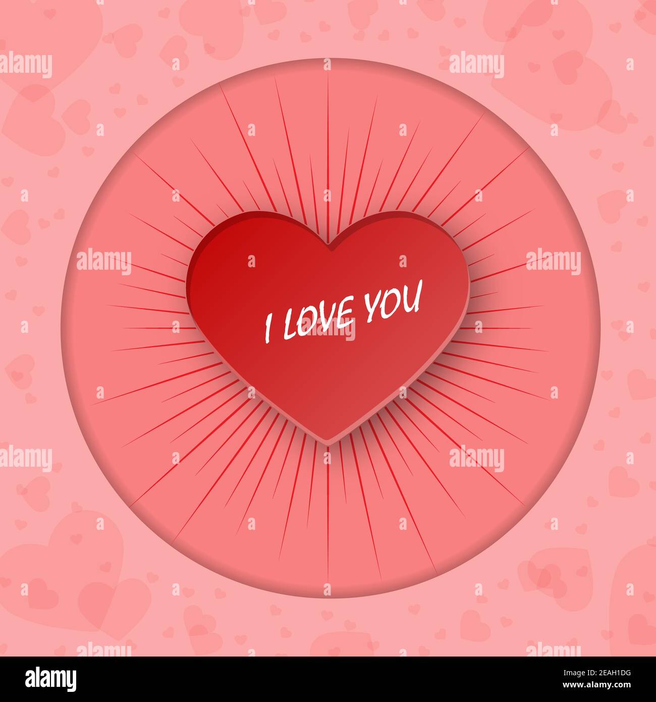 Declaration of love. Colorful illustration with a declaration of love ...