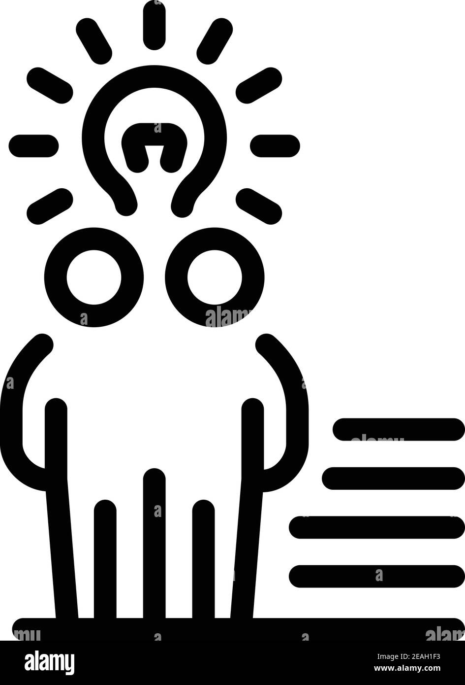 Authority influence icon. Outline authority influence vector icon for ...