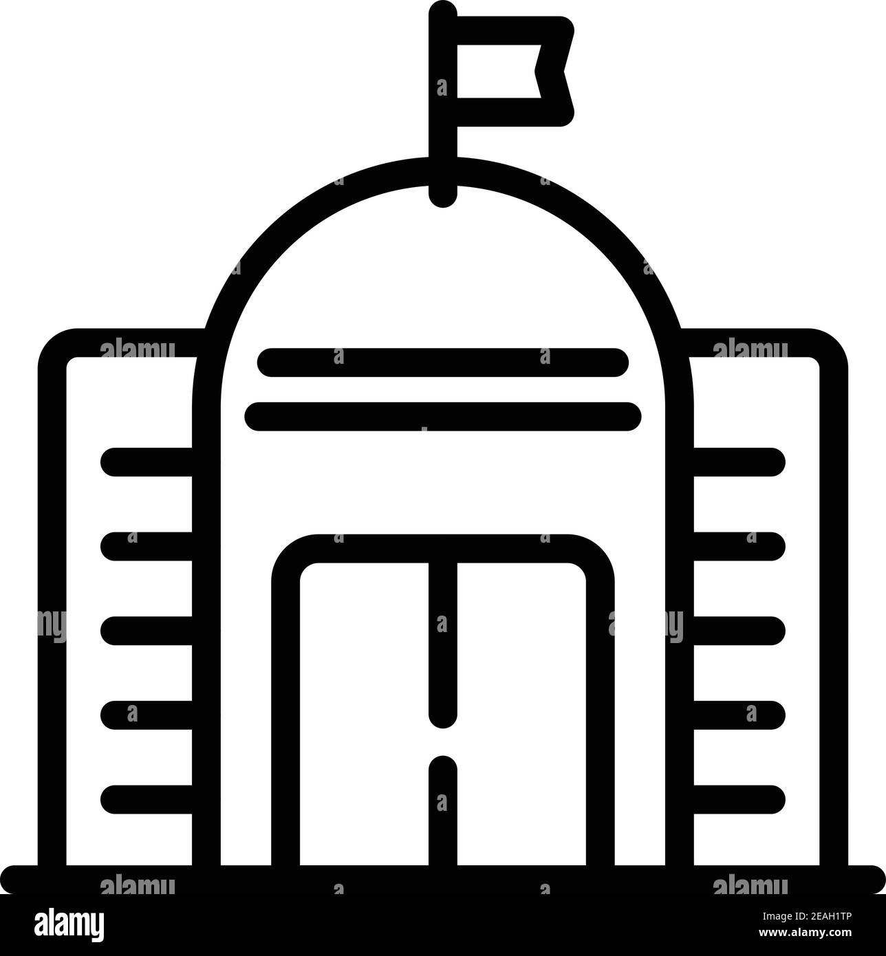 Justice building icon. Outline justice building vector icon for web ...