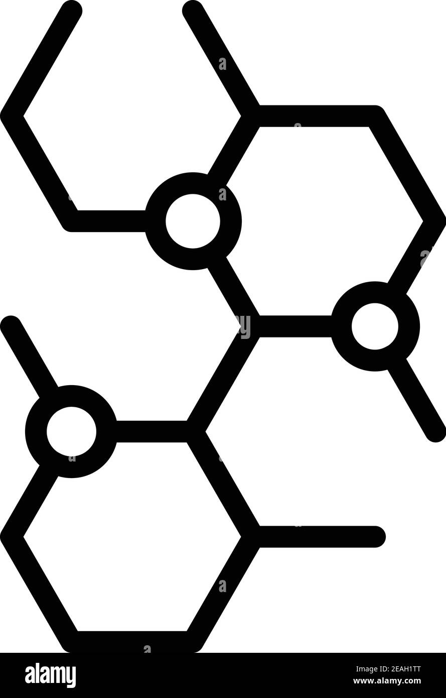Genetic mutation cells icon. Outline genetic mutation cells vector icon ...