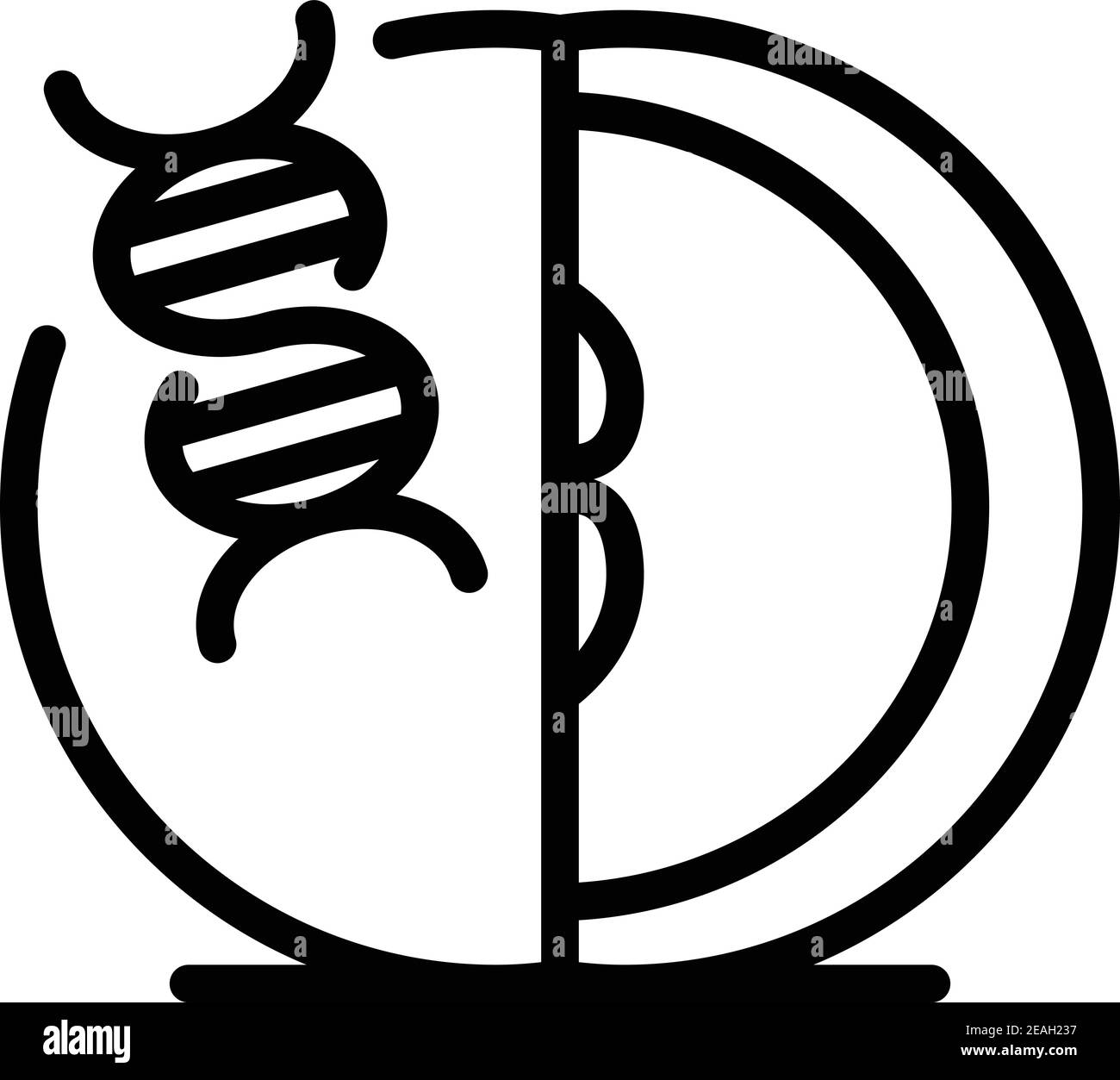 Dna experiment icon. Outline dna experiment vector icon for web design ...