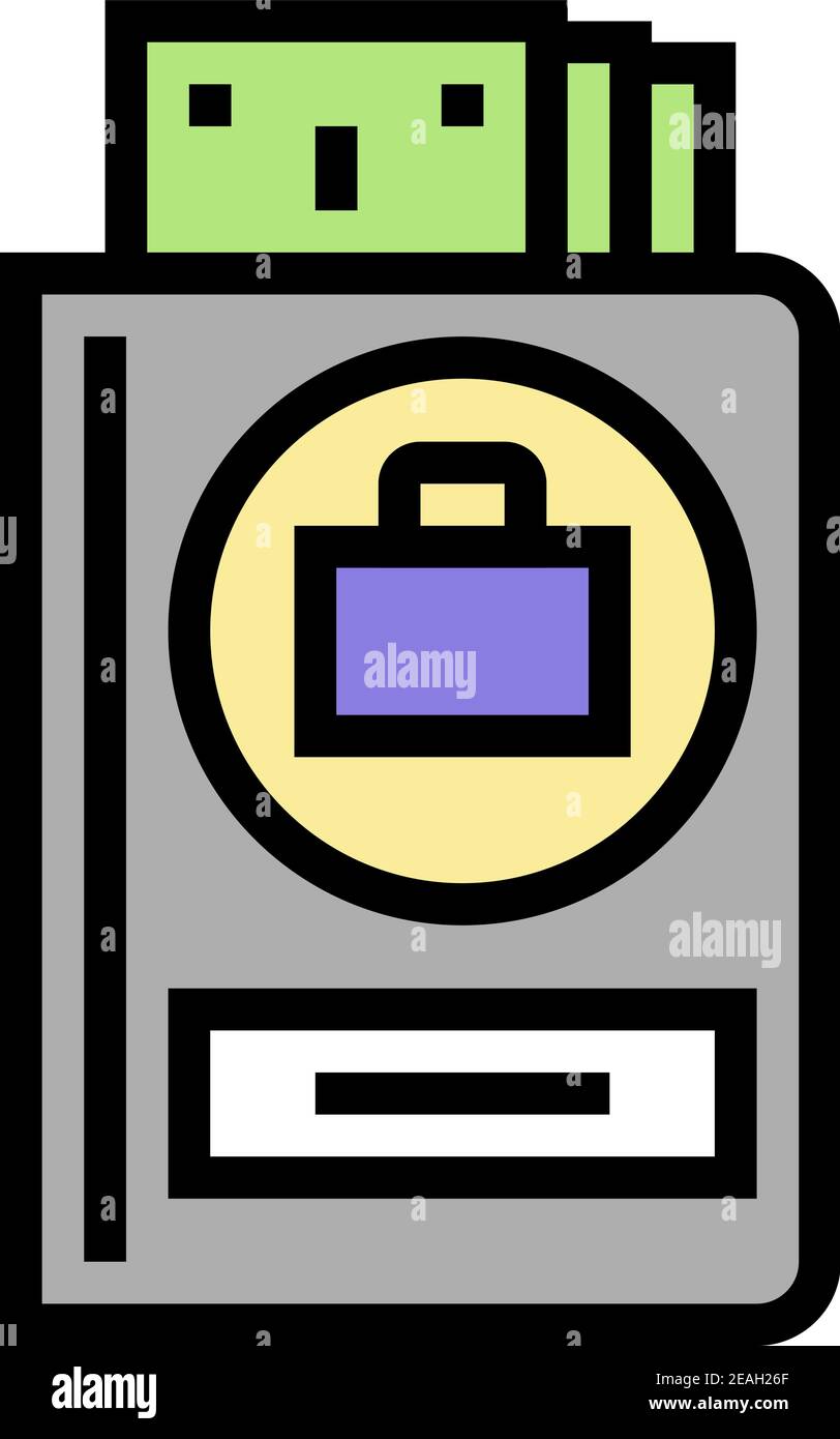 work pay allowance color icon vector illustration Stock Vector Image ...