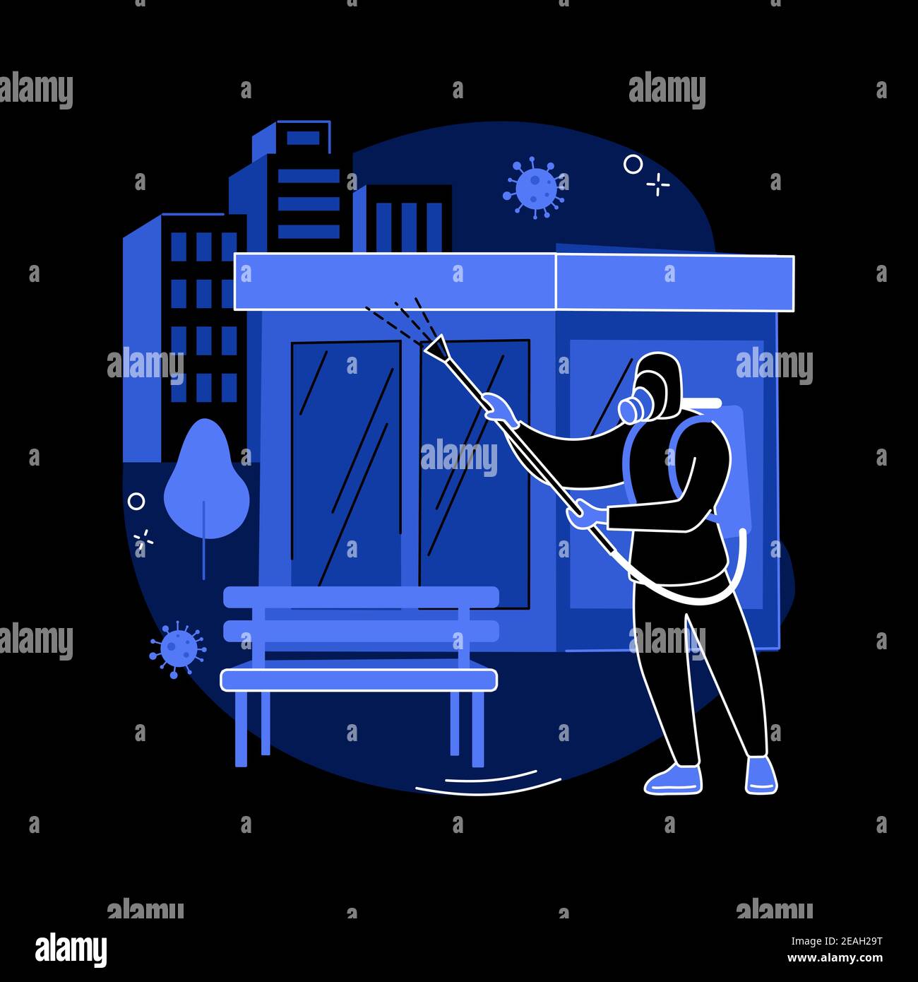 Public place sanitizing abstract concept vector illustration Stock ...